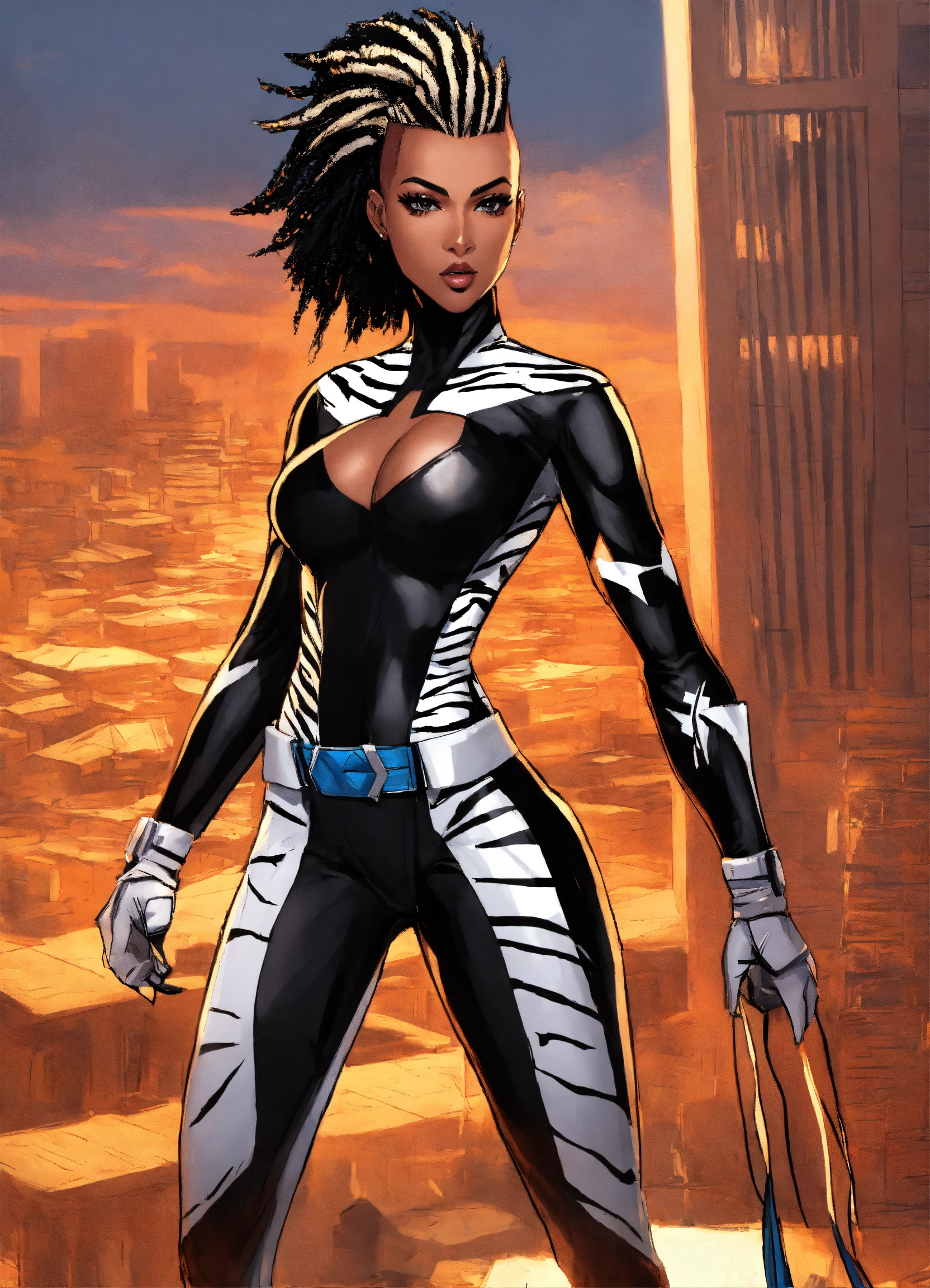 Lexica - Anime, cartoon, Stunningly gorgeous dominican model, mohawk ...