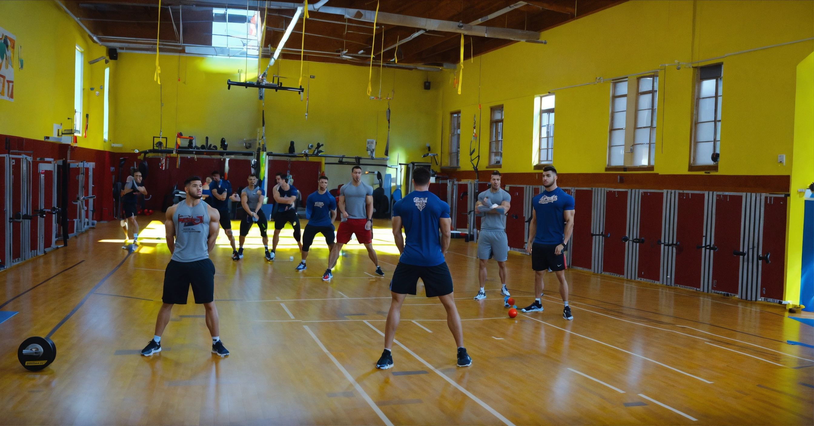 Lexica - Gym bro university, a class full of gym bros work outing out ...