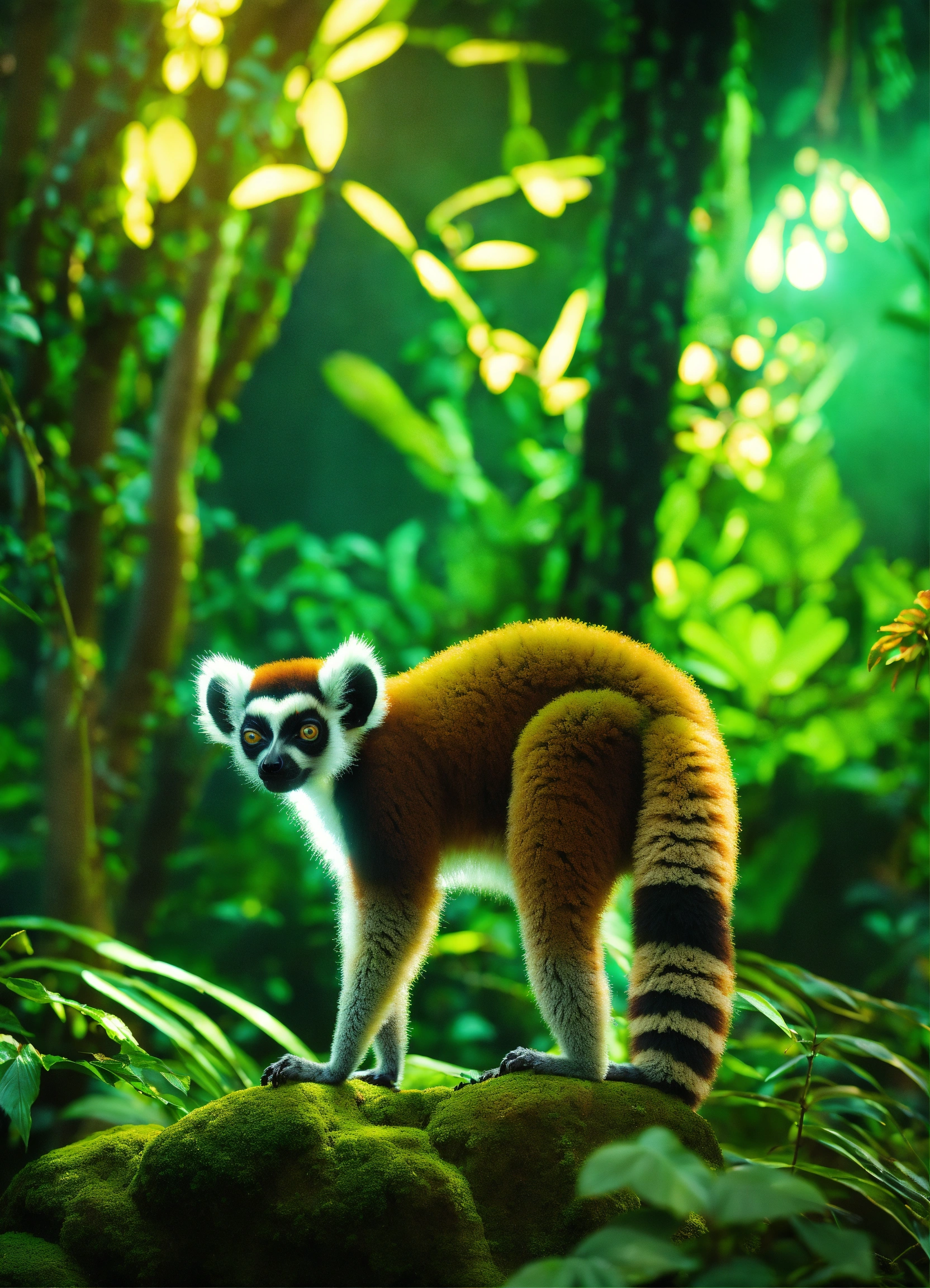 Lexica - Luminous Lemurflora A fusion of lemur and lush plant life, its ...