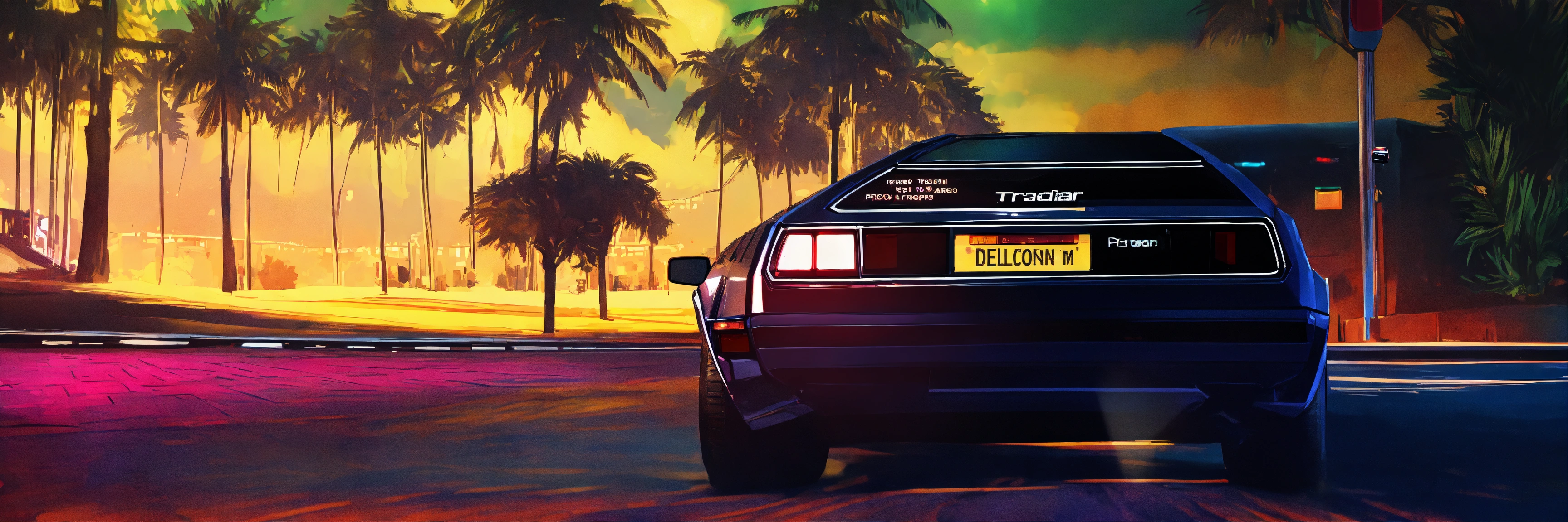 Lexica - Trader pro tips while in a car,inside the car, DMC DeLorean