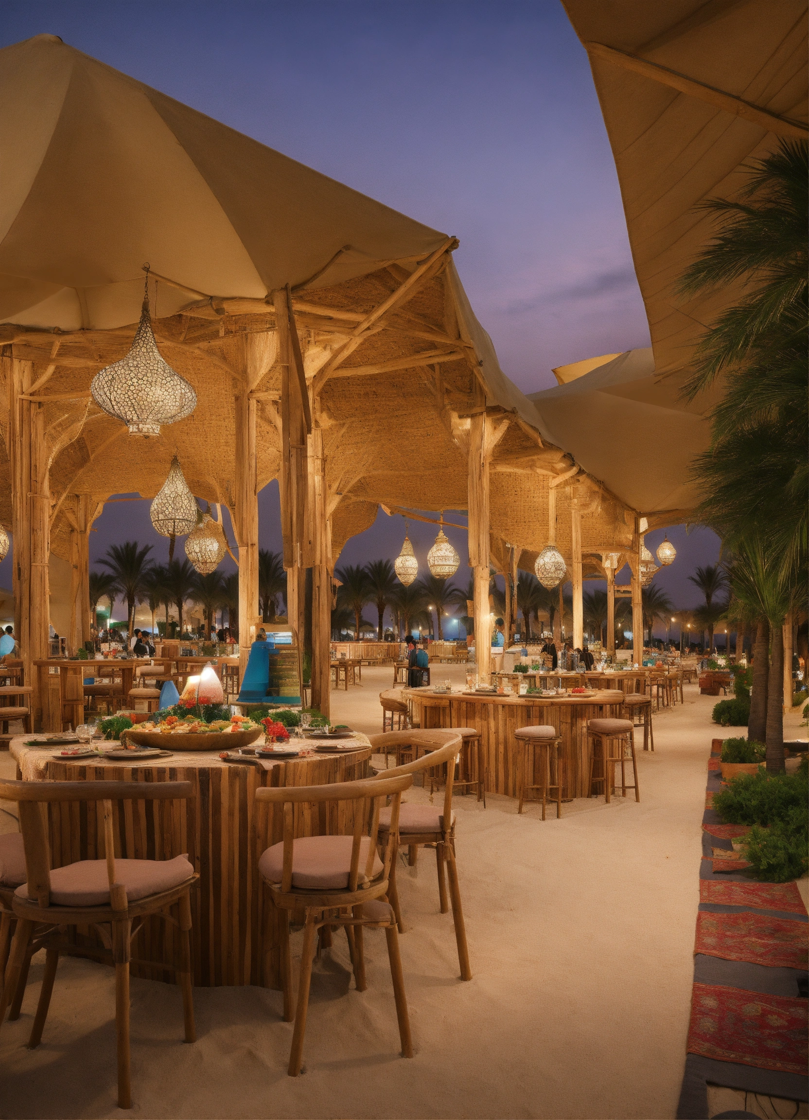 Lexica - Visualize a vibrant scene at the 'Taste of Bahrain' Food ...