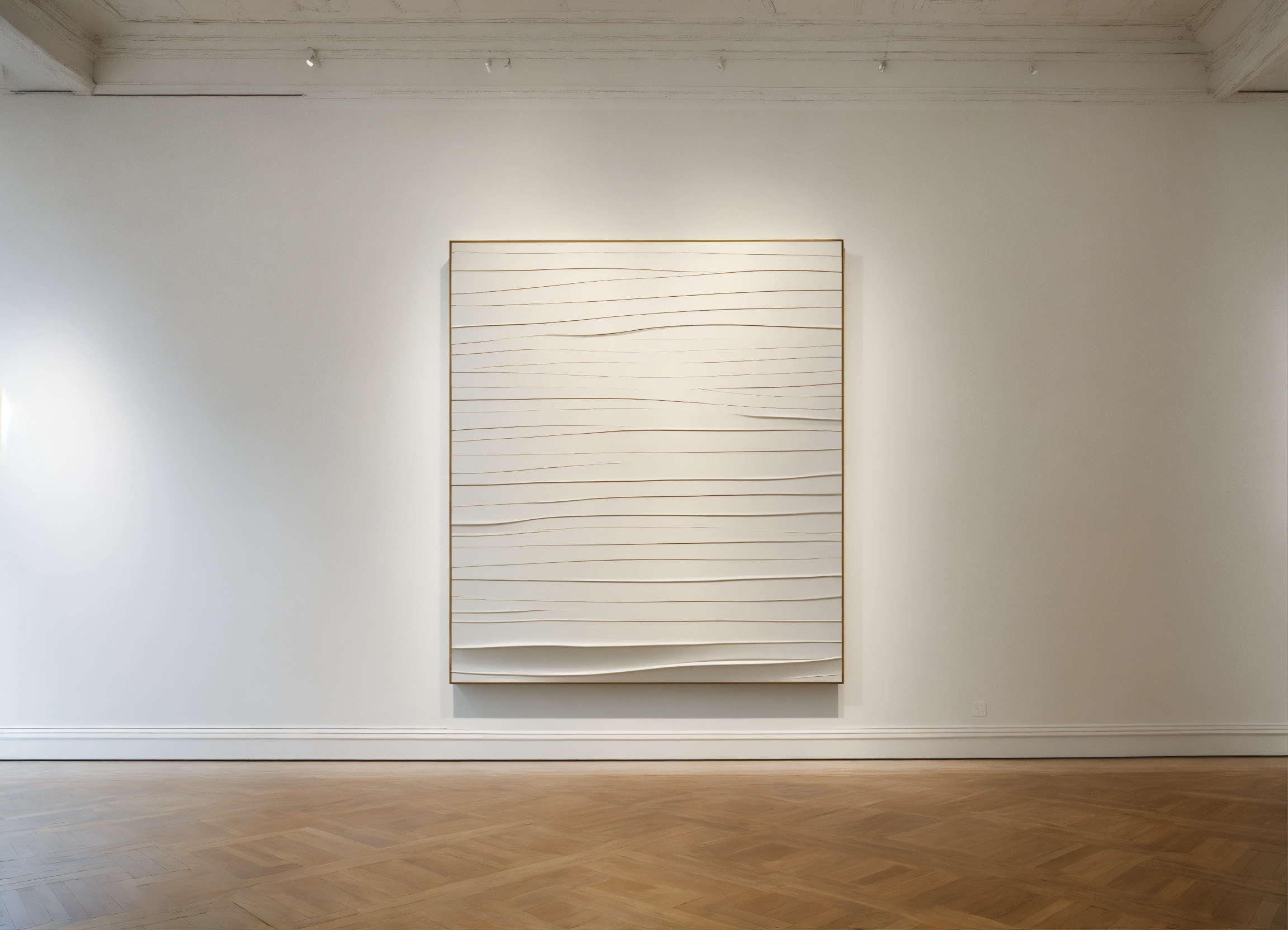 Lexica - A painting with white paint, a minimalist painting by Lucio ...