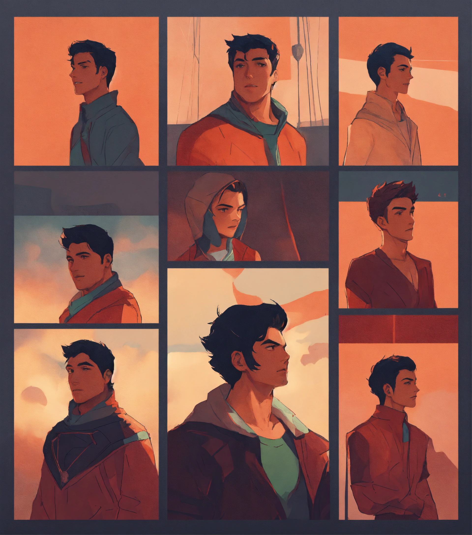 Lexica - A pretty young heros mutli-panel compositions detailed ...