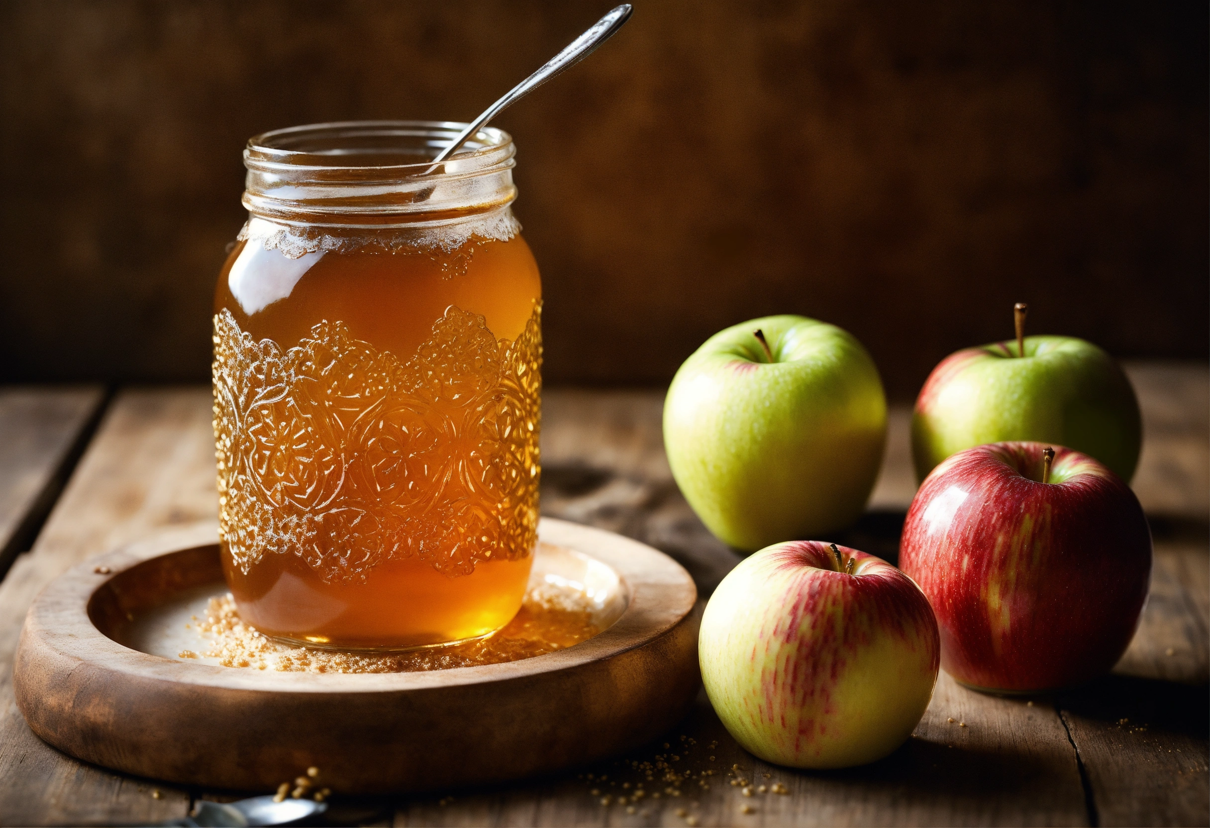 Lexica - Capture the essence of a jar of apple syrup in a single image ...