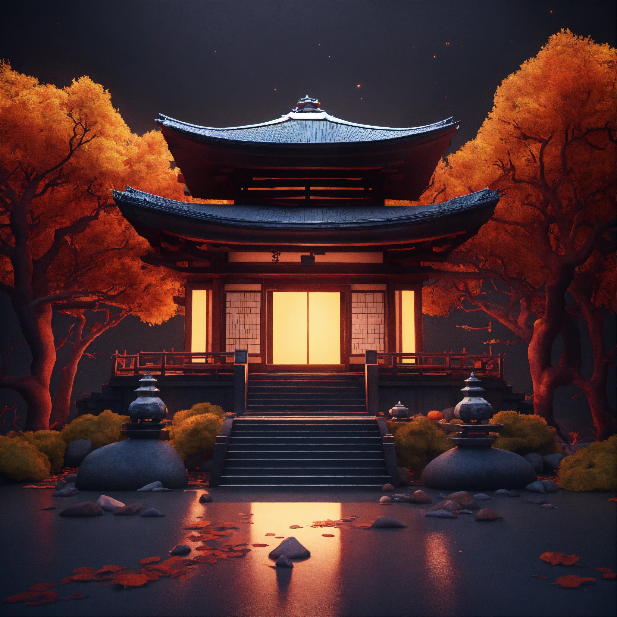 Lexica - Dark and mysterious, scary, gloomy Japanese mystery temple ...