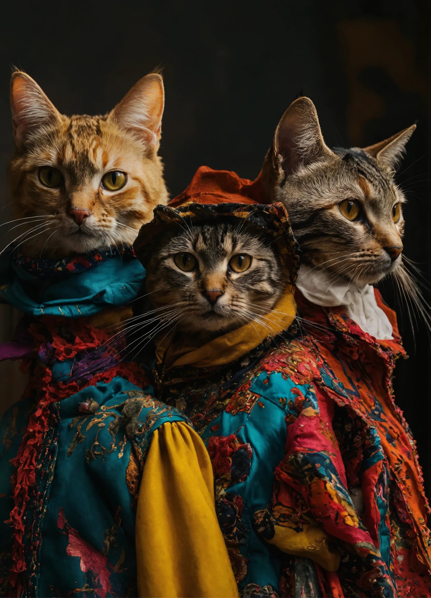 Lexica - A parallel world where only cats evolved, crowd of cats ...