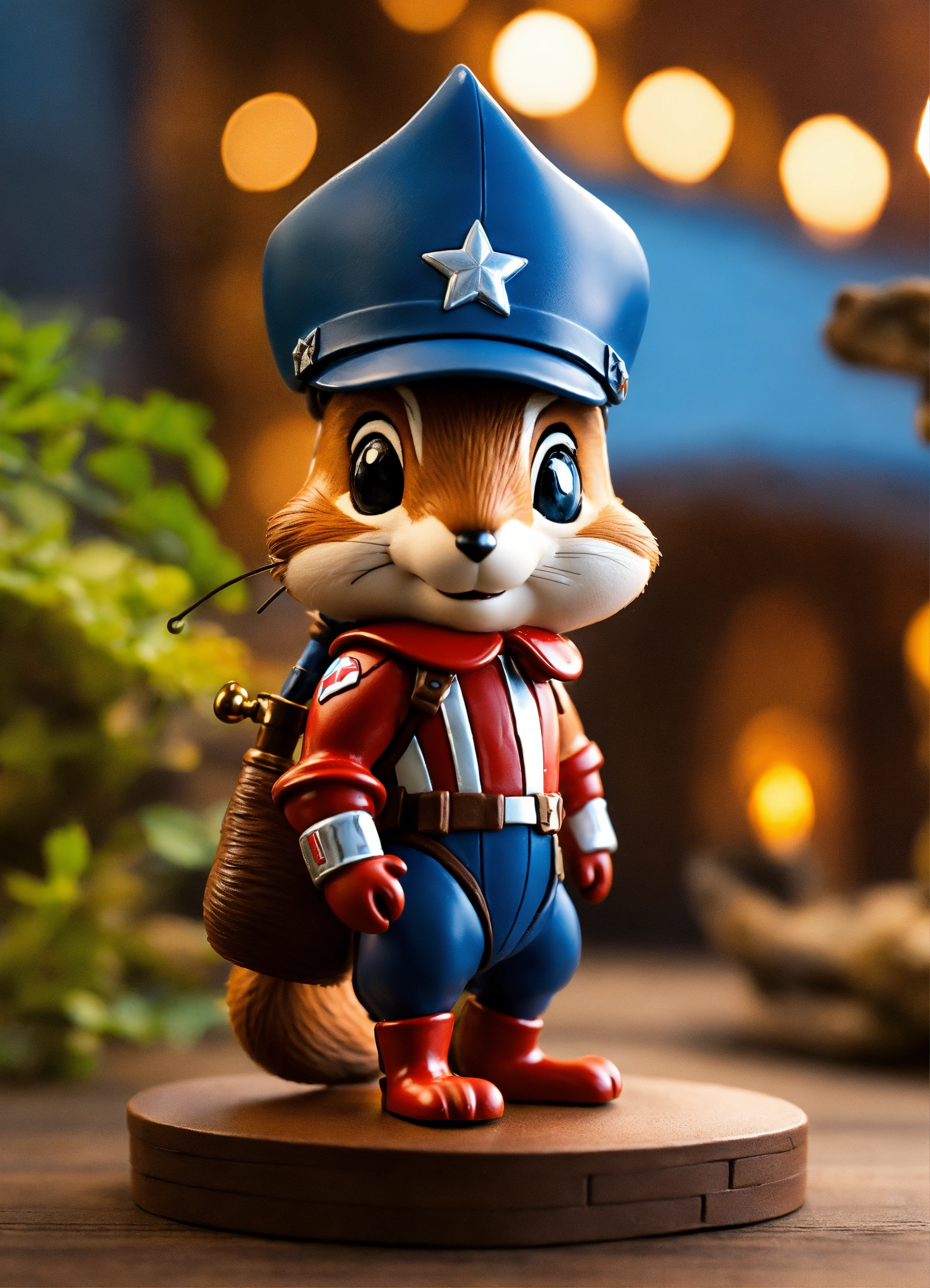 Lexica - Cute Pinocchio adventure figure, Captain America themed ...