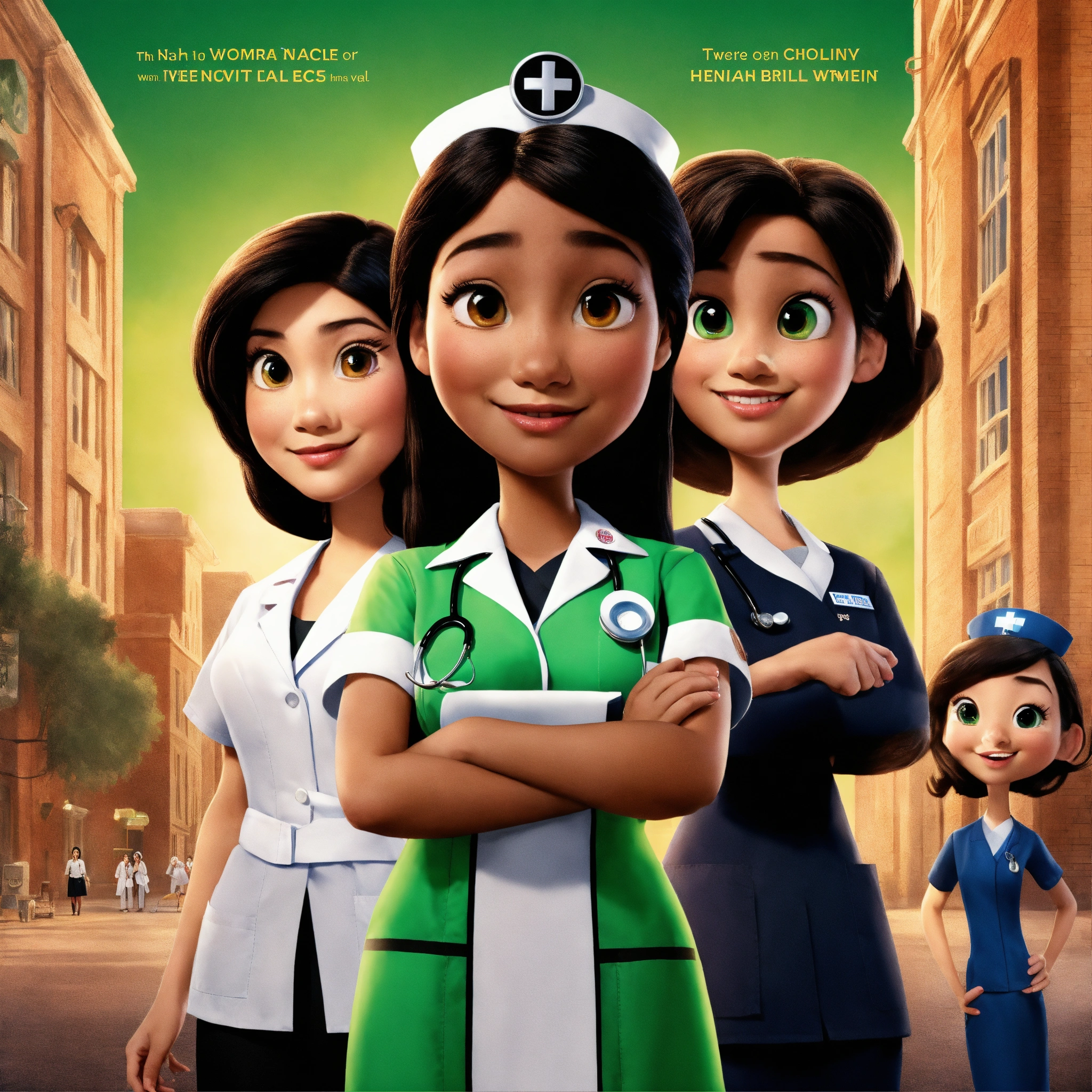 Lexica - Movie Poster, Pixar Style, Disney Style, hospital clinic, 3 ...