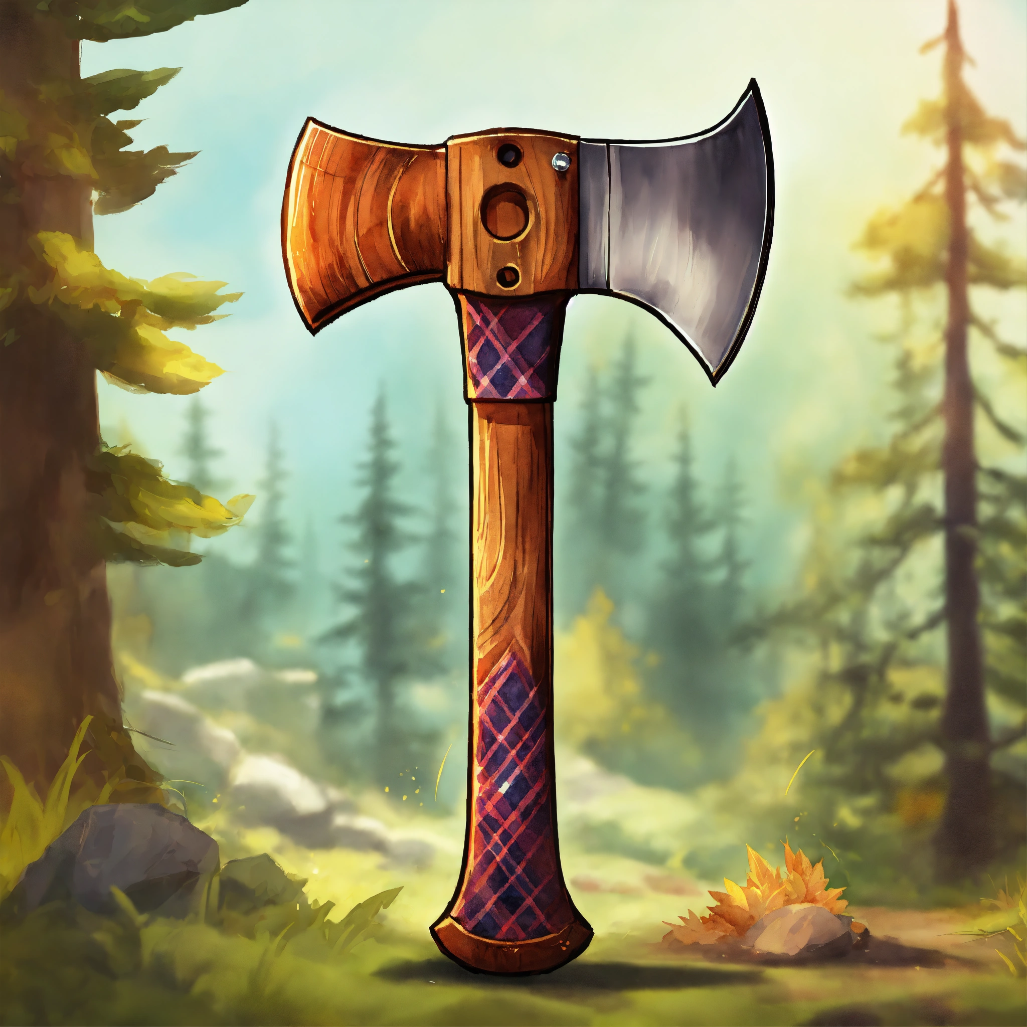 Lexica - Simple Lumberjack axe, game icon, fantasy style, digital ...