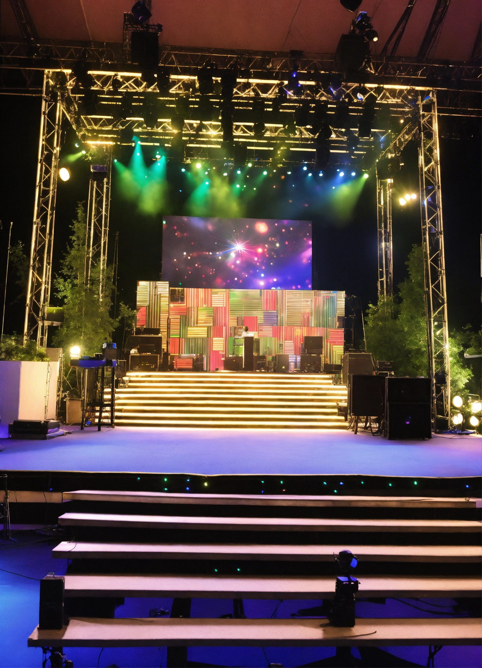 Lexica - Design a medium size outdoor stage for an awards ceremony ...
