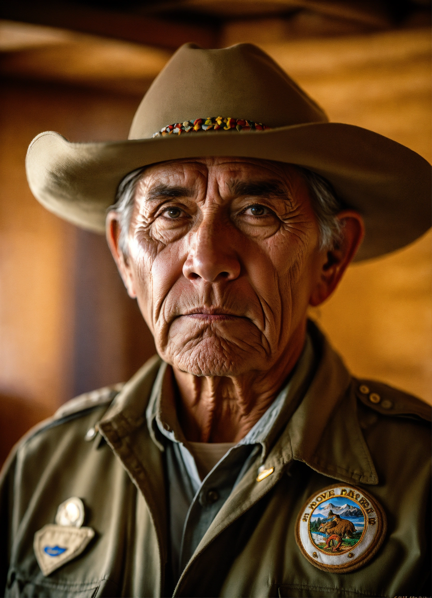 Lexica - Native american park ranger in Rocky Mountain National Park ...