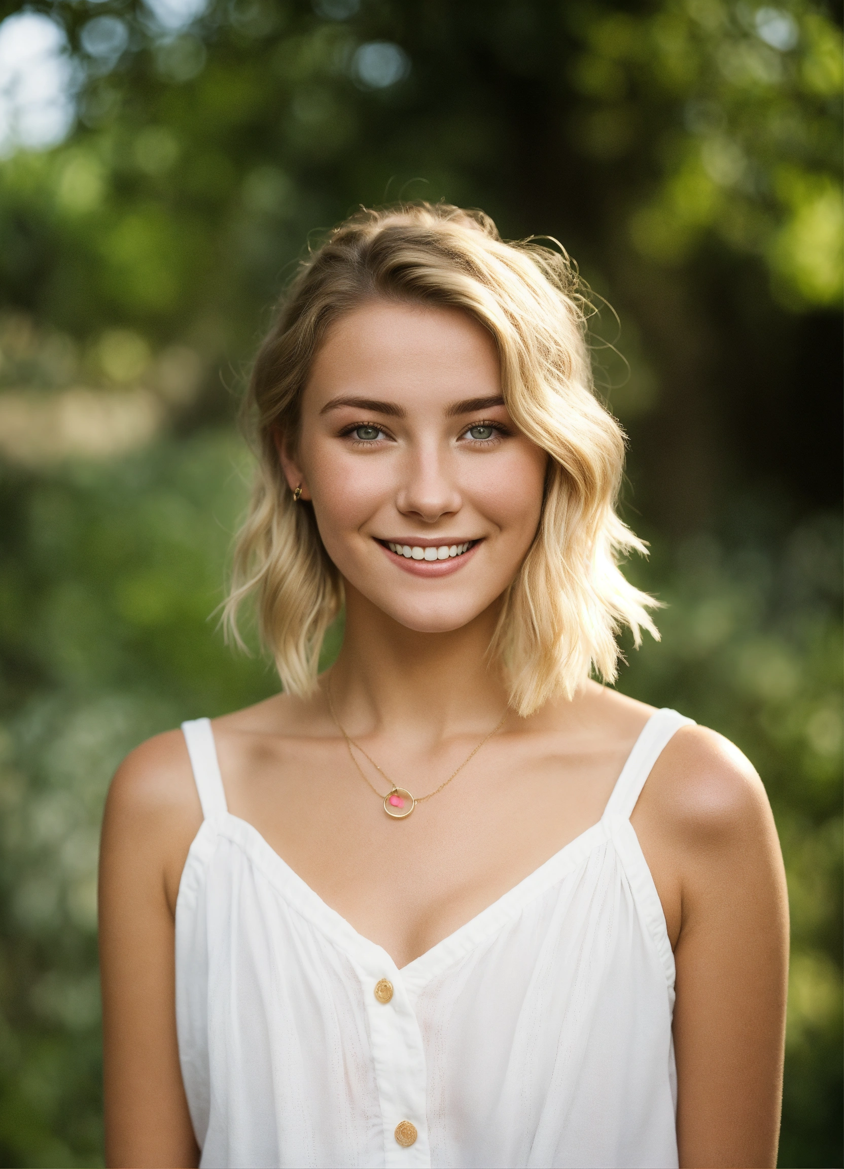 Lexica - Portrait of a very nice and cute young woman 20 years old as Ophélie Meunier, short ...