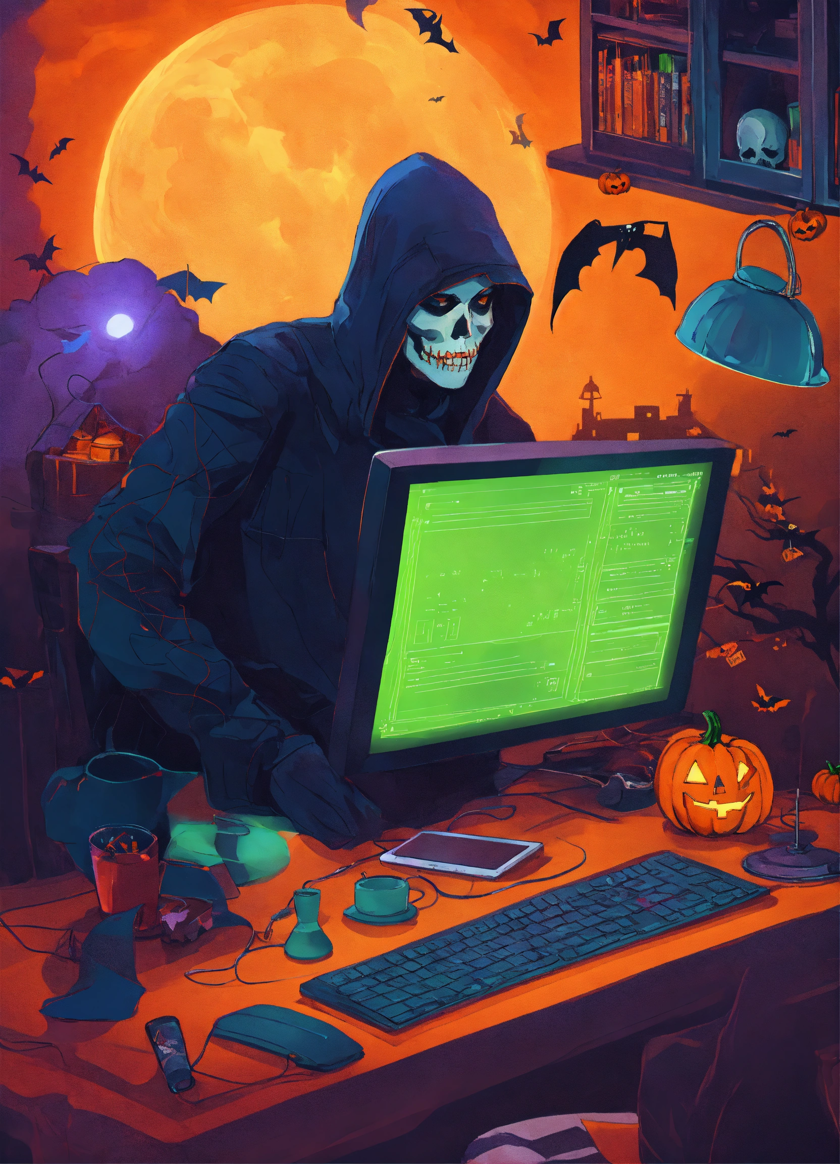 Lexica - Un homme entrain de programmer sur son ordinateur, entouré par ...