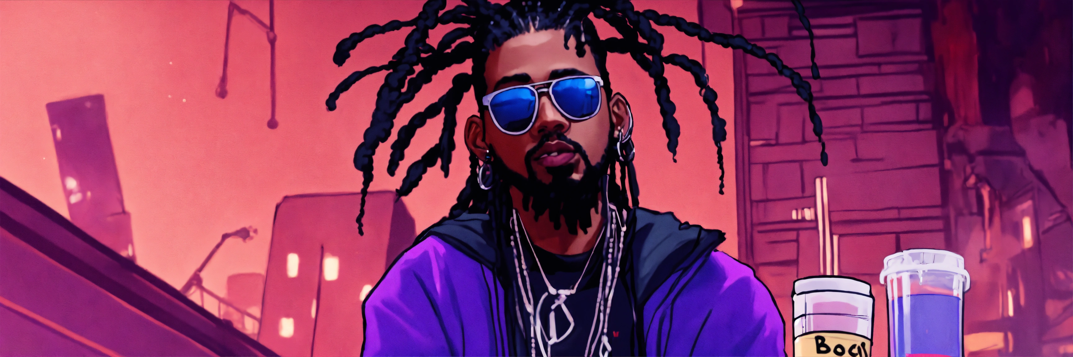 Lexica - Producer known as metro boomin as a cartoon drinking codeine ...