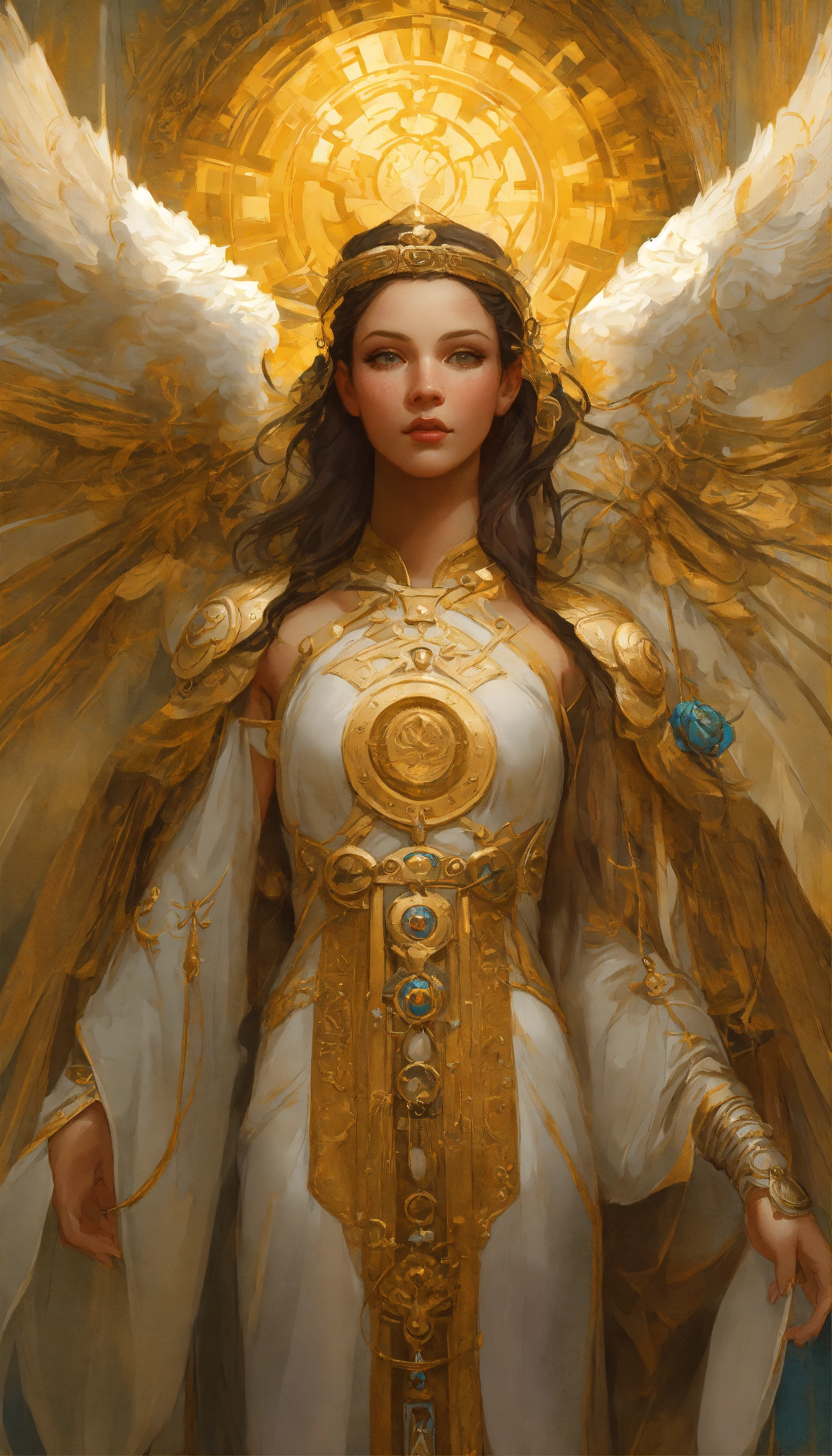 Lexica - Character portrait of an esoteric angel dressed in robe ...