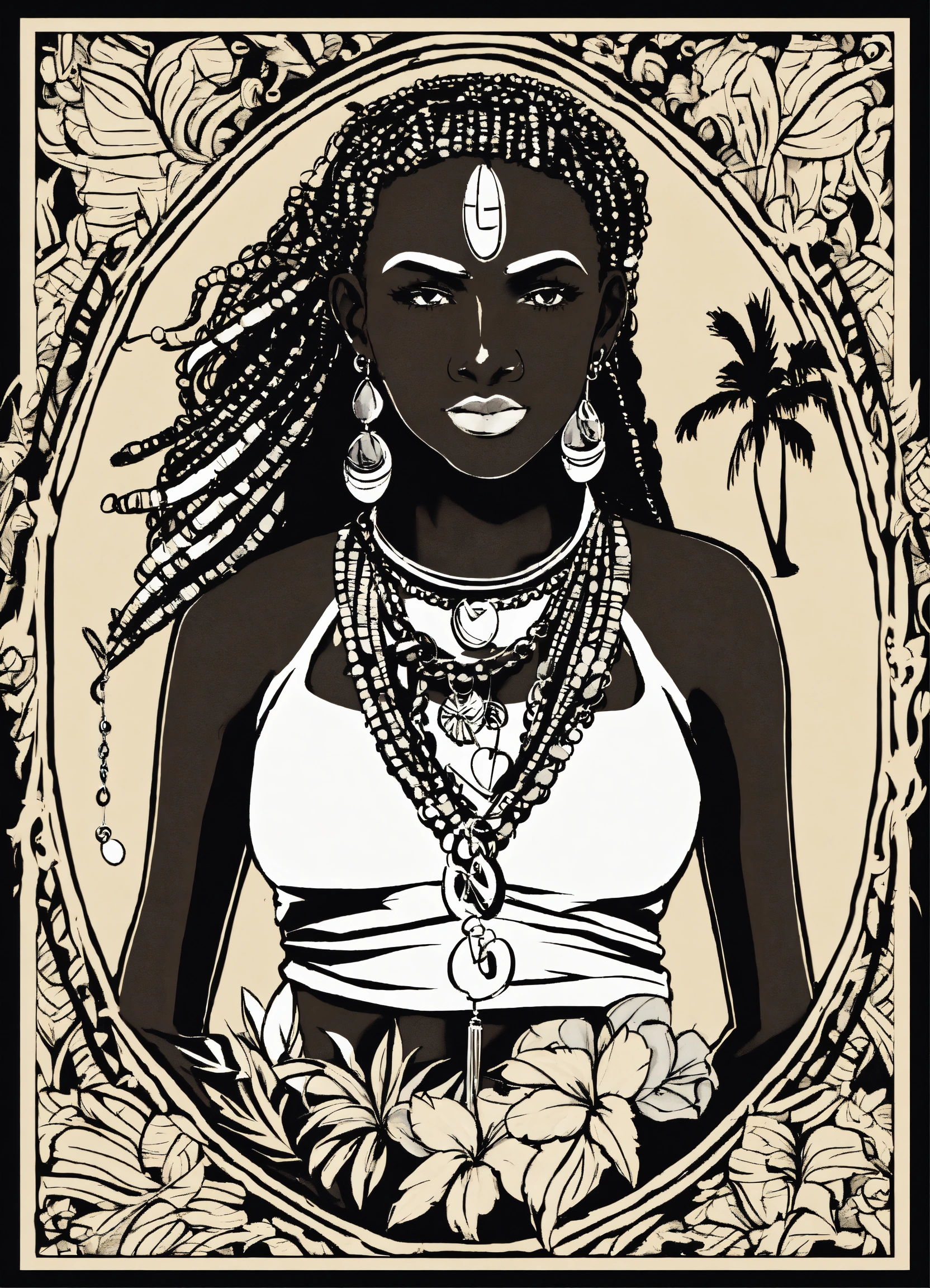 Lexica - Create a Island girl head to chest logo image with nice island ... Lexica - Create a Island girl head to chest logo image with nice island ...
