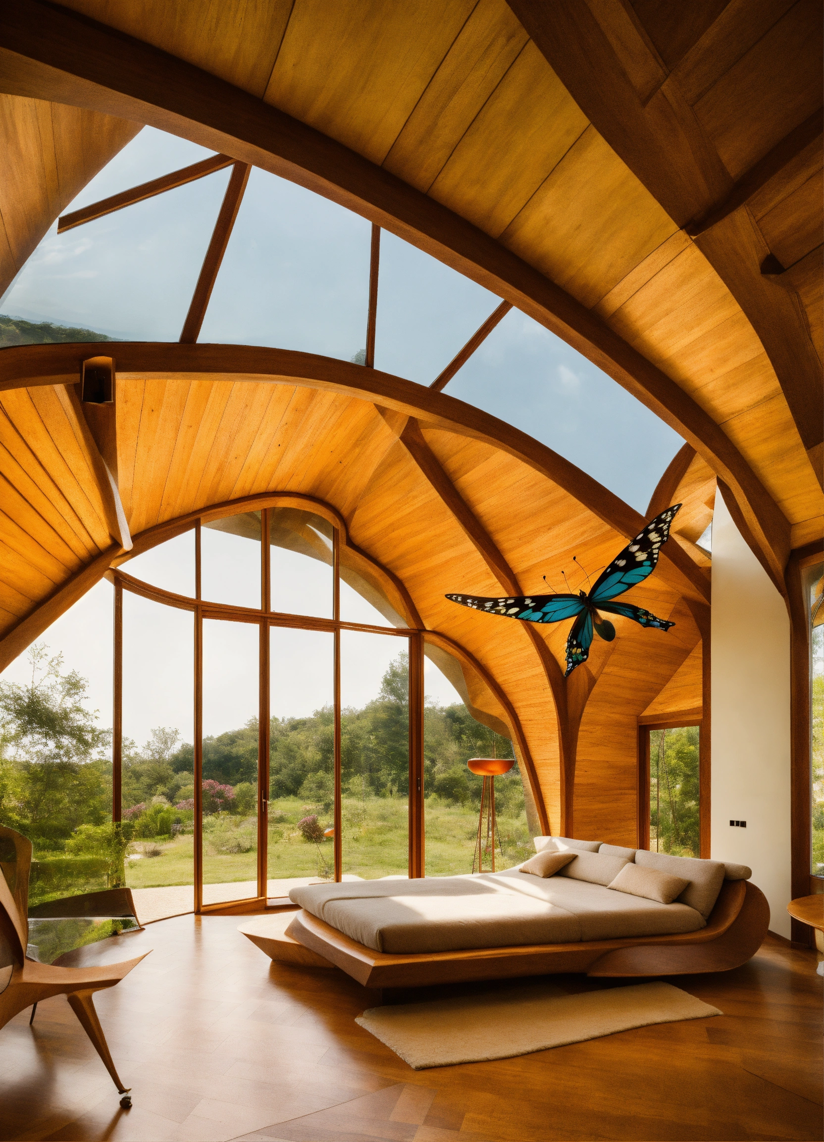 Lexica - House inspired by a butterfly, that is, a house that is shaped ...