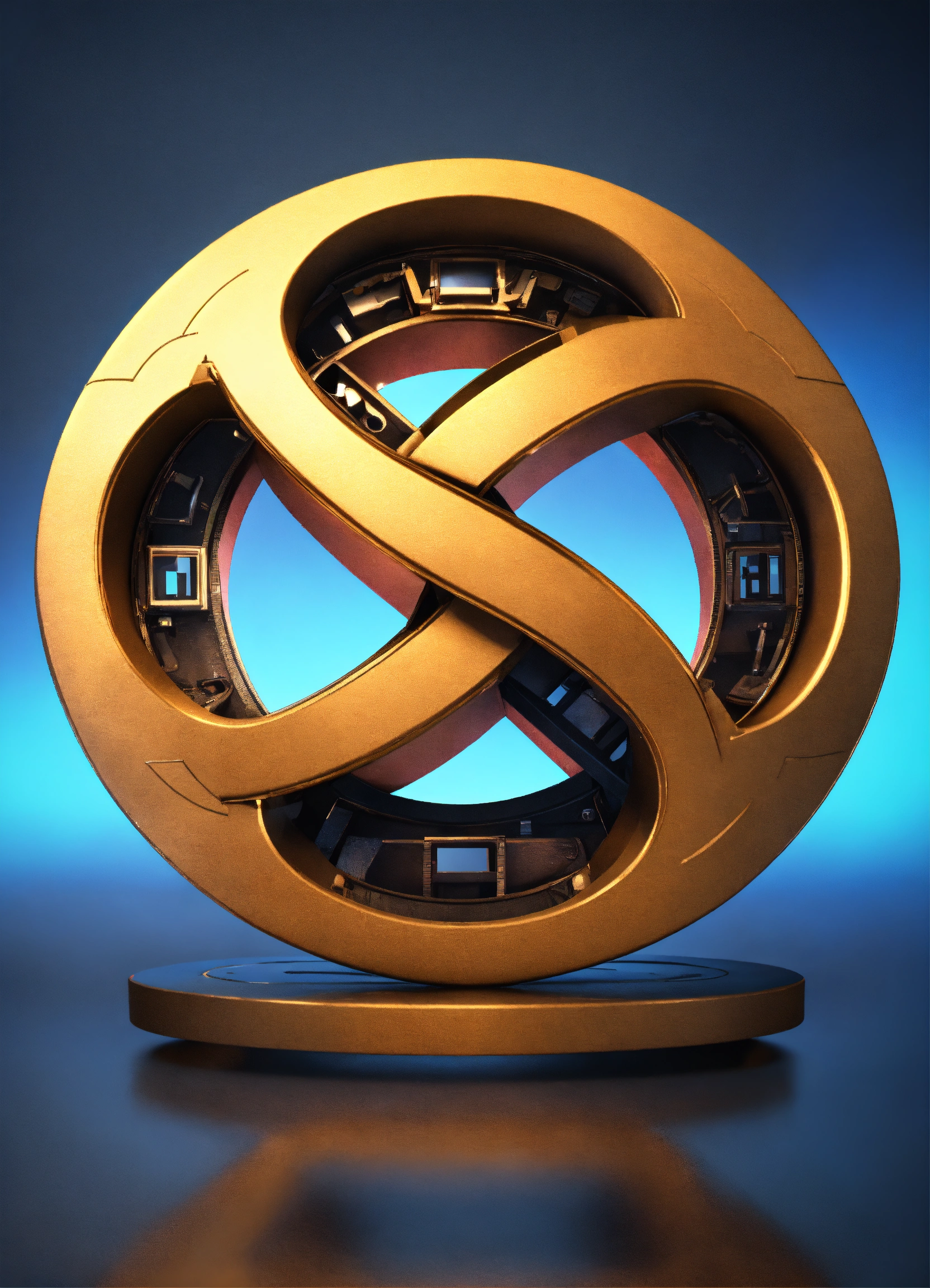 Lexica - Infinite symbol icon, unreal, 3d engine, 32k