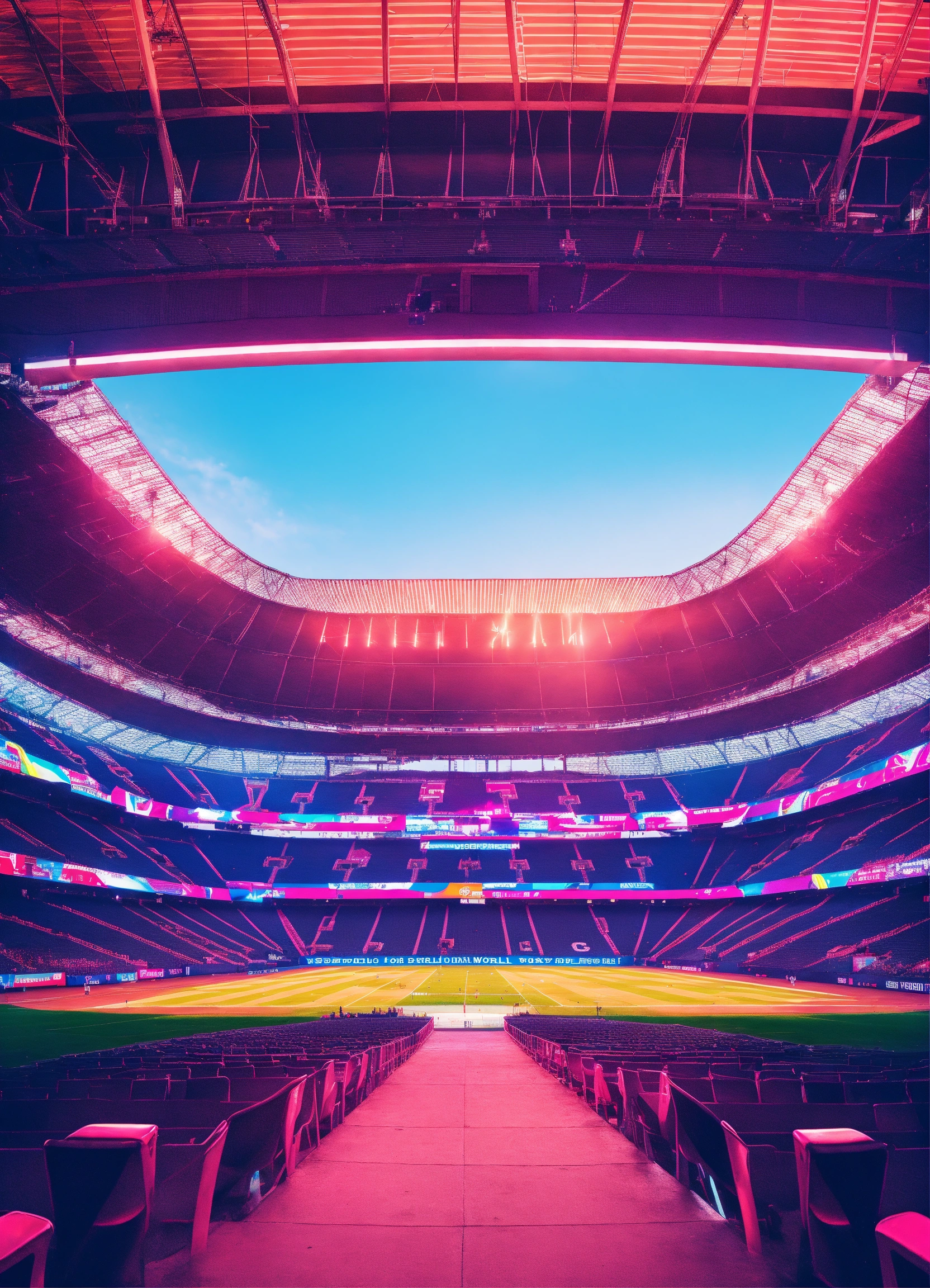 Lexica - Stadium name world football neon 4k 8k