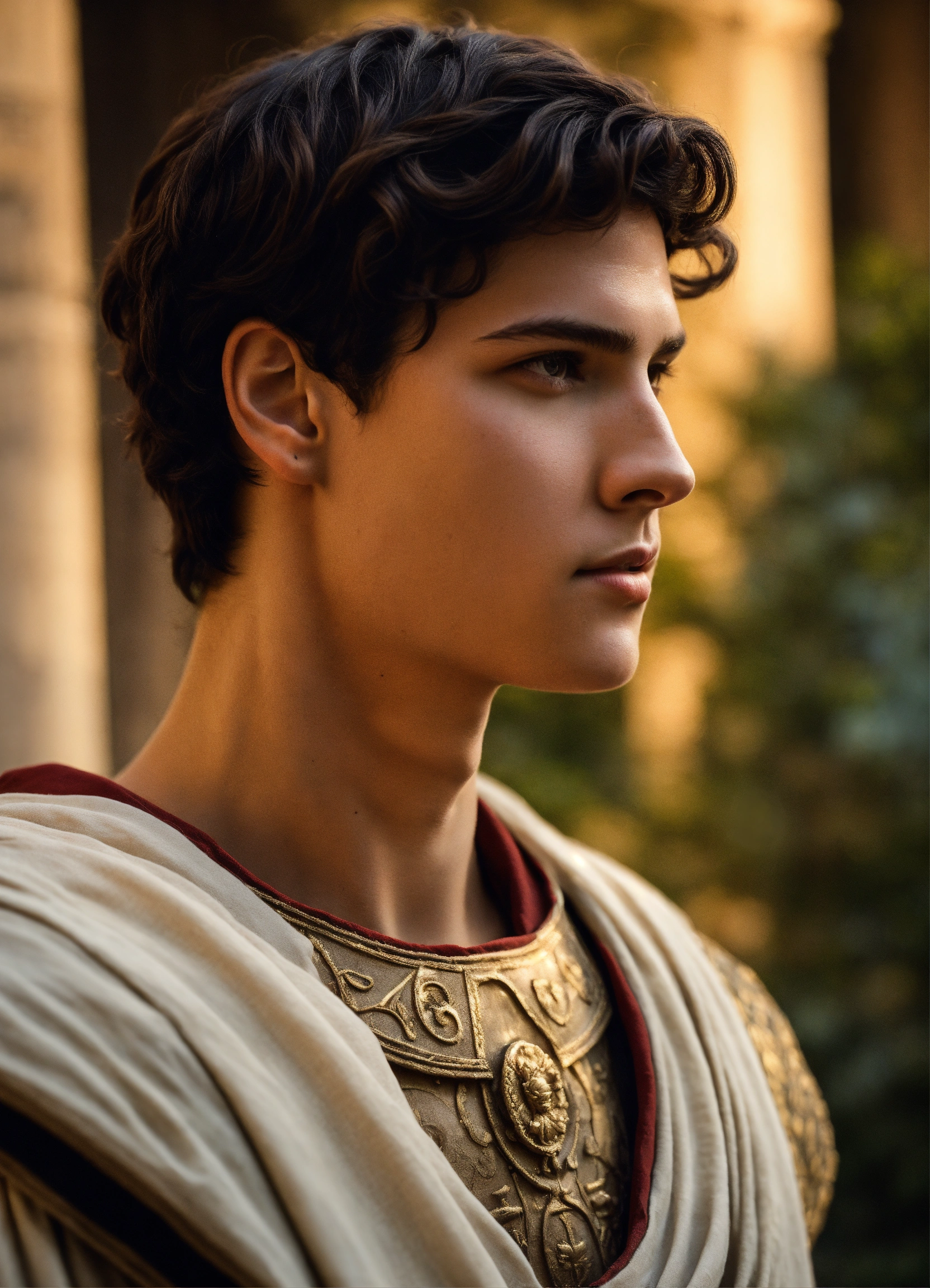Lexica - Close-up of a young, tall, noble, slender, hieratic, handsome ...