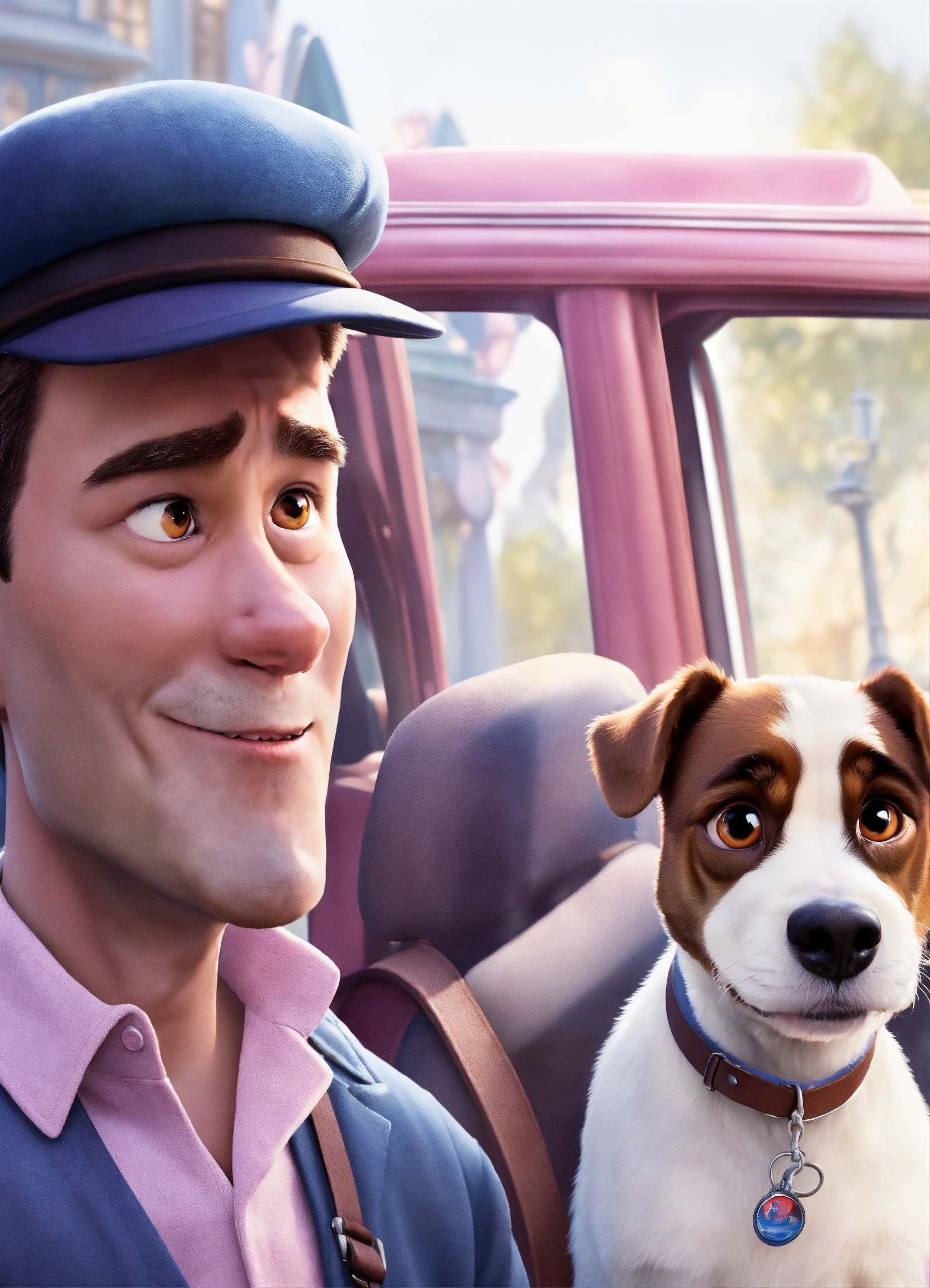 Lexica - A Disney Pixar inspired movie poster. A handsome 50 year old ...