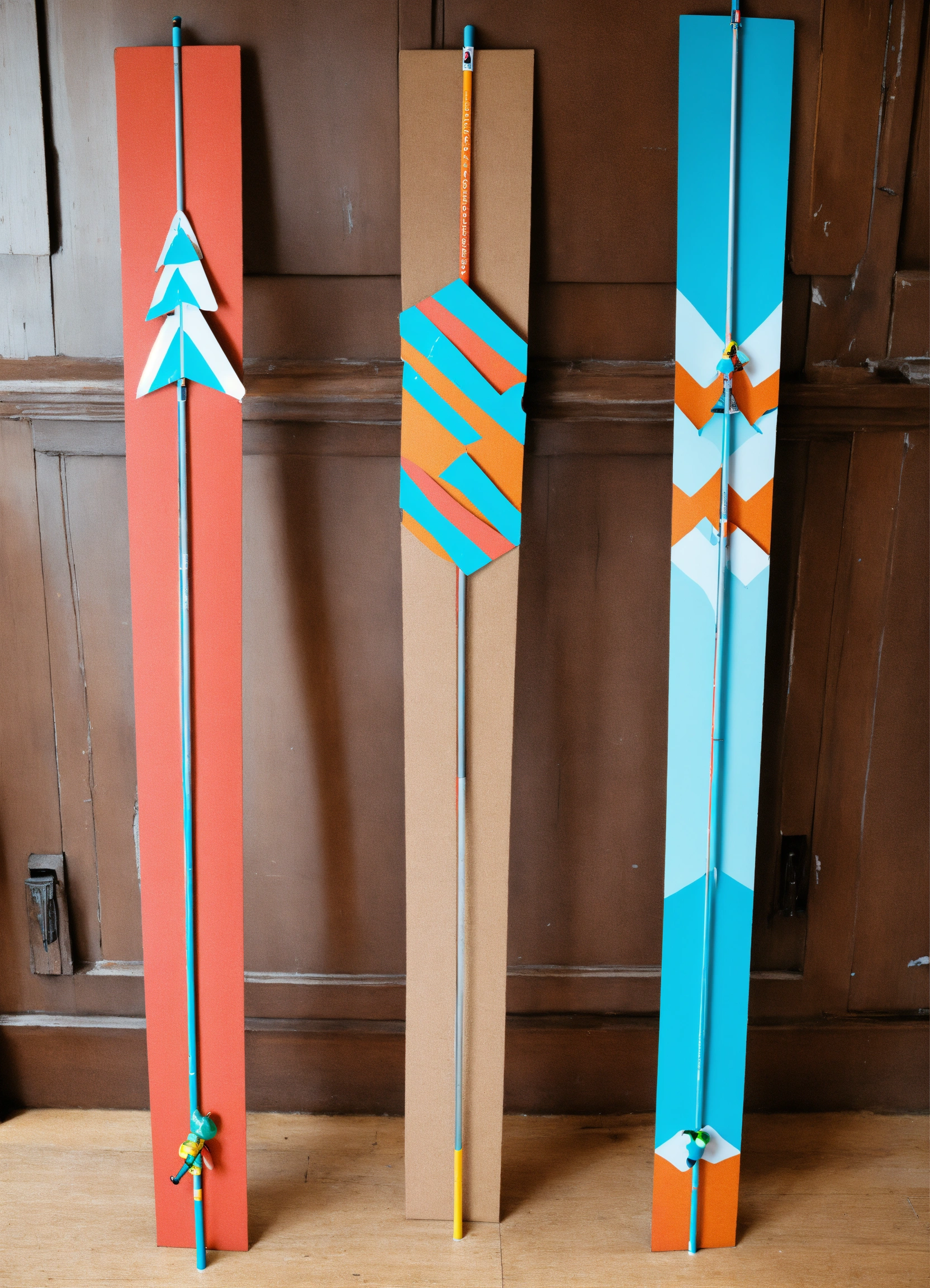 Lexica - Ski poles .cardboard decorations