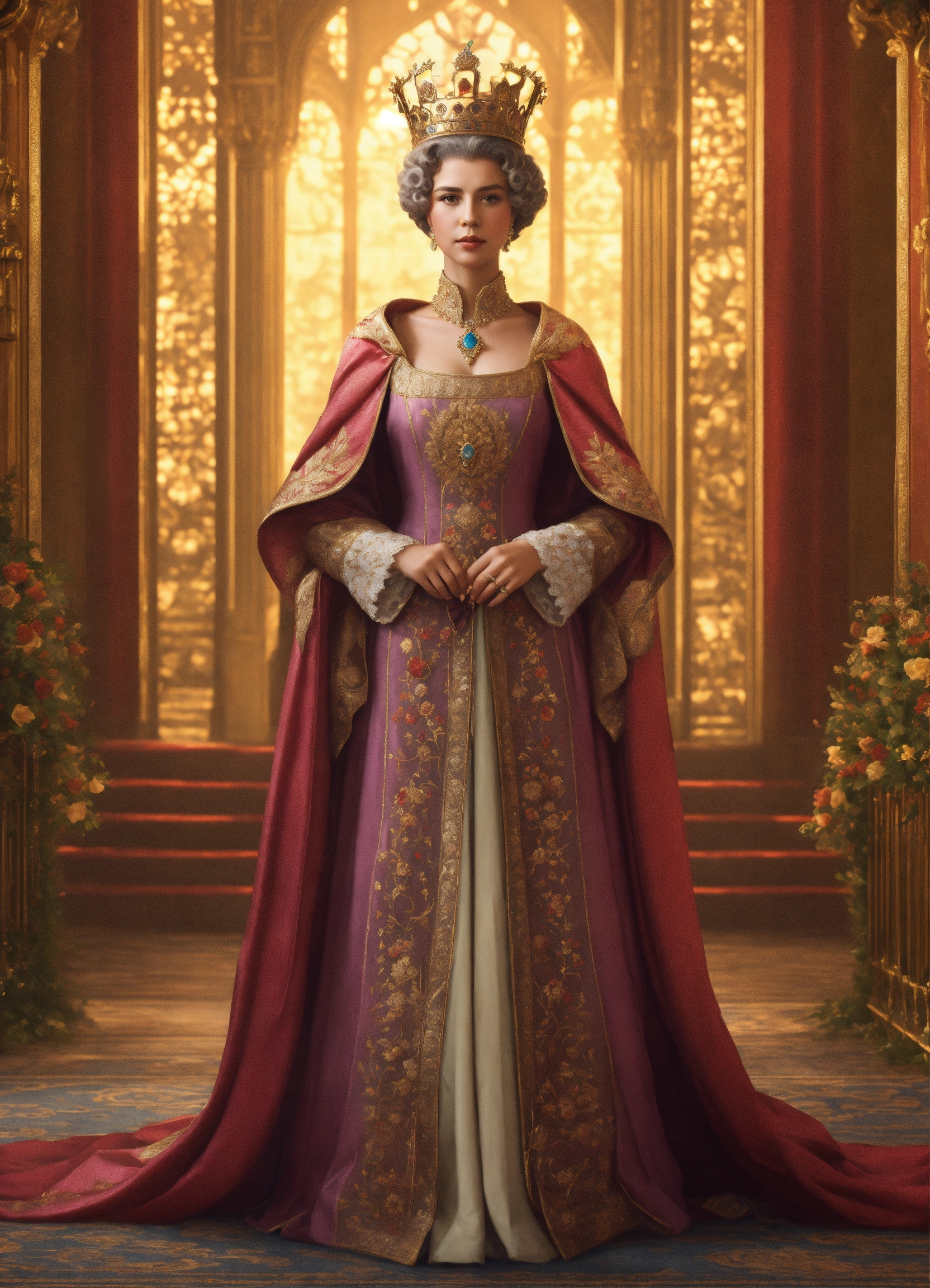 Lexica - Queen, old times,realistic,4k,detailed, kingdom, clear faces ...