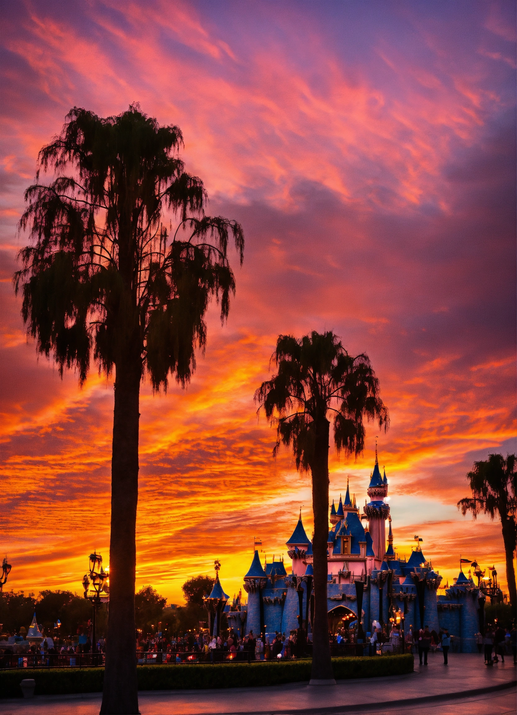Lexica - Disneyland sunset