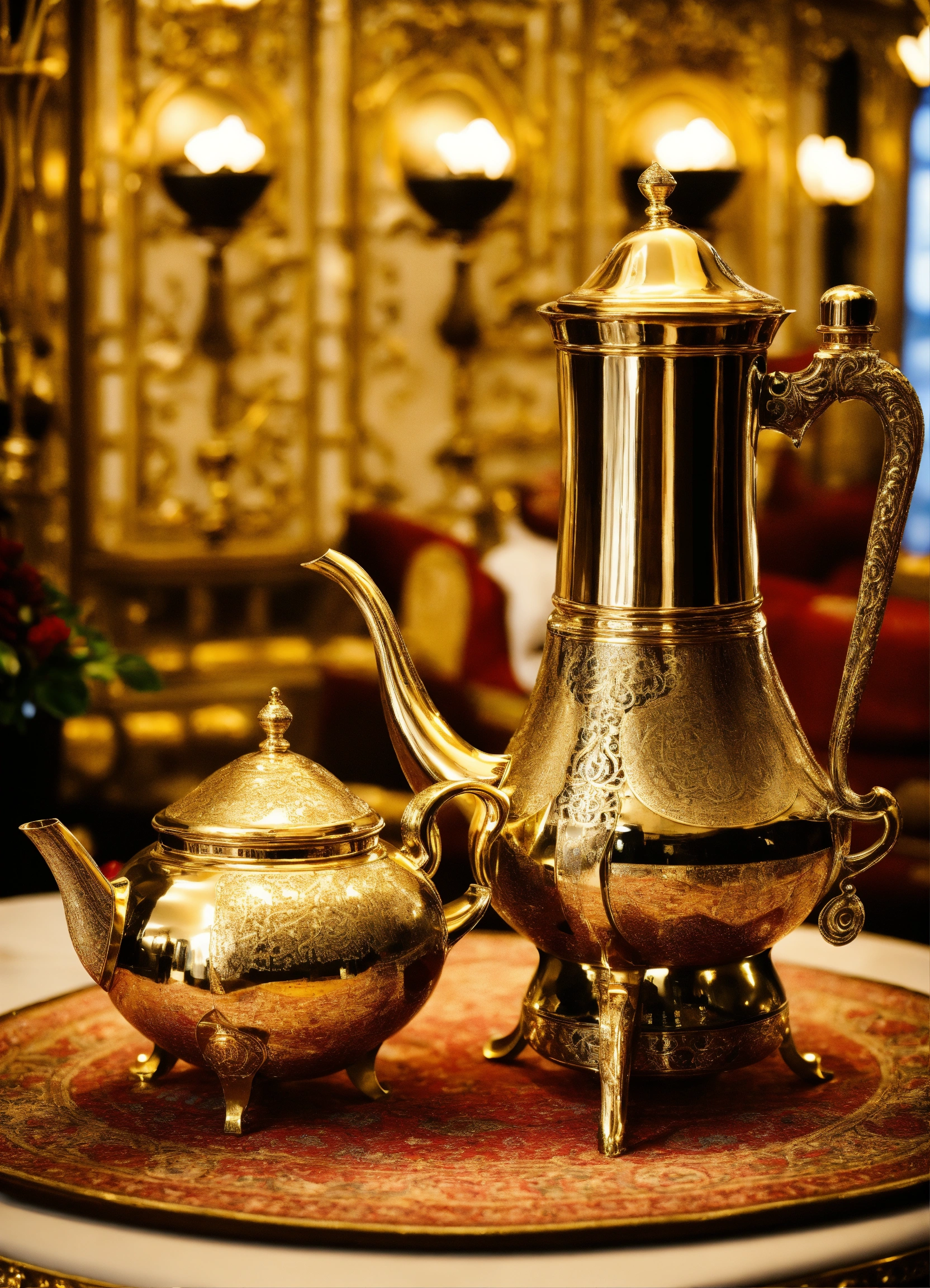 Lexica - Arabic coffee pot dallah dalla Set baroque Saudi nouveau riche ...