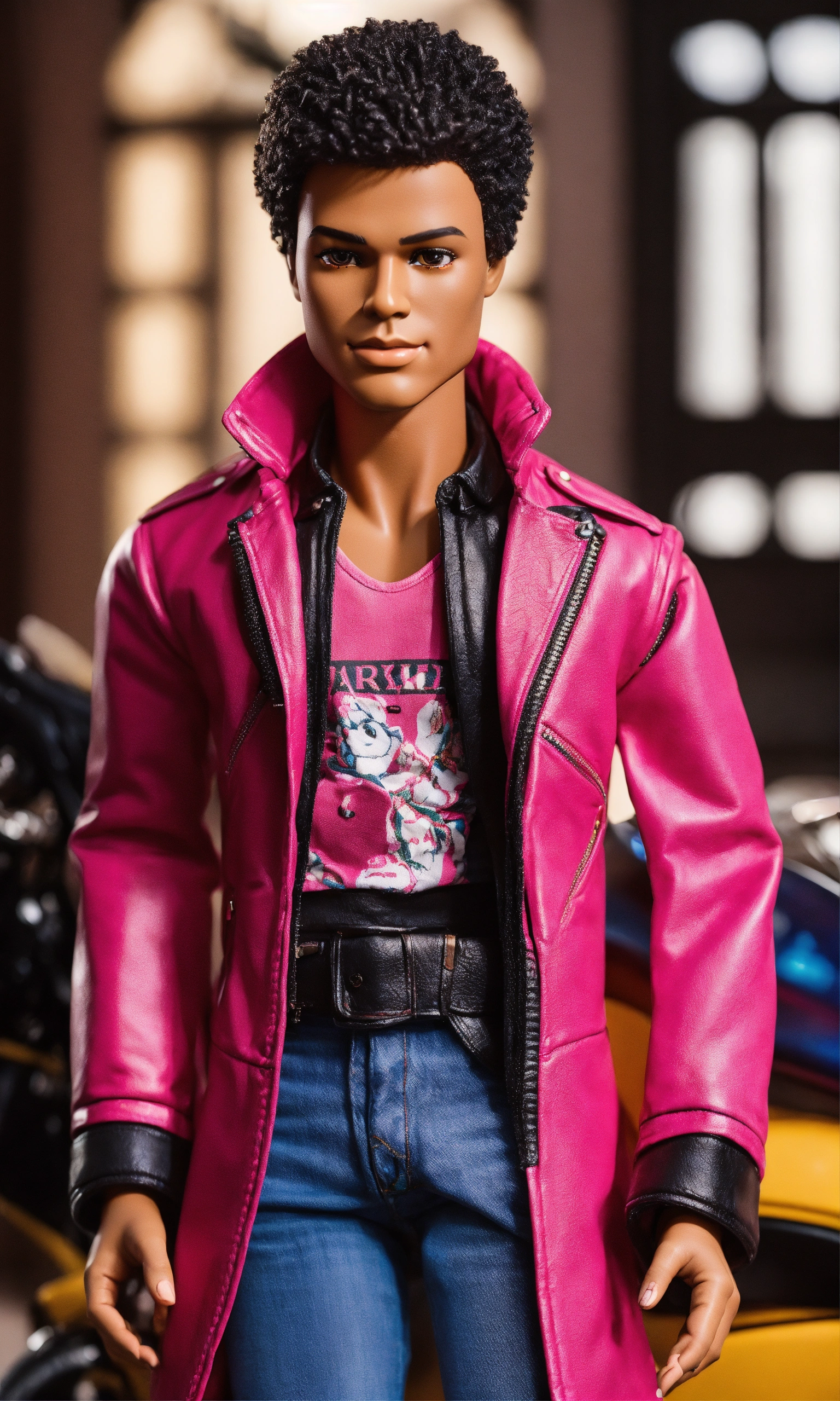 Lexica - Design the packaging for a Ken doll in a stylish, black ...