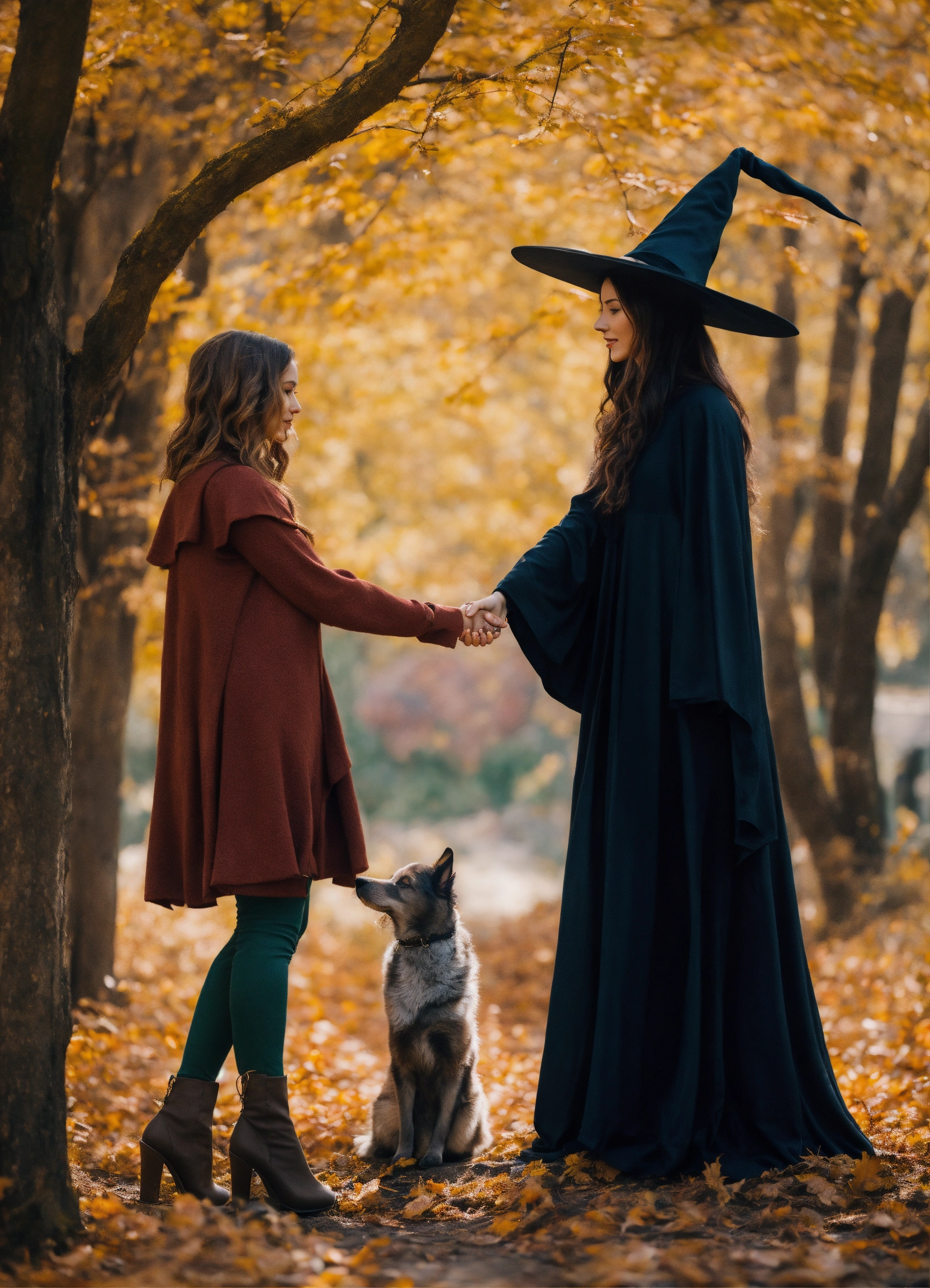 Lexica - A witch giving her hand in friendship to another person