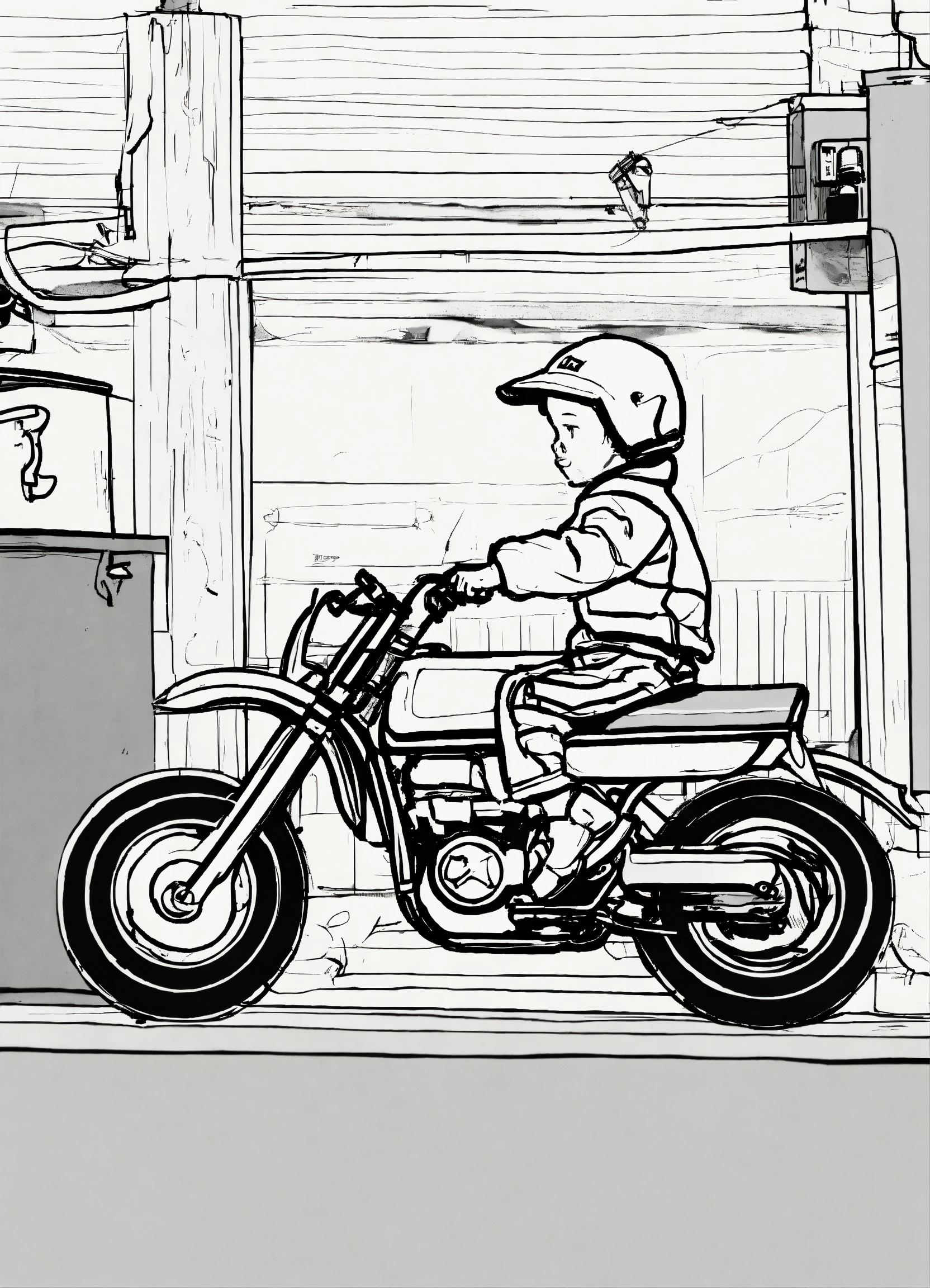 Lexica - A simple line drawing. Rough drawing. Black and white ...