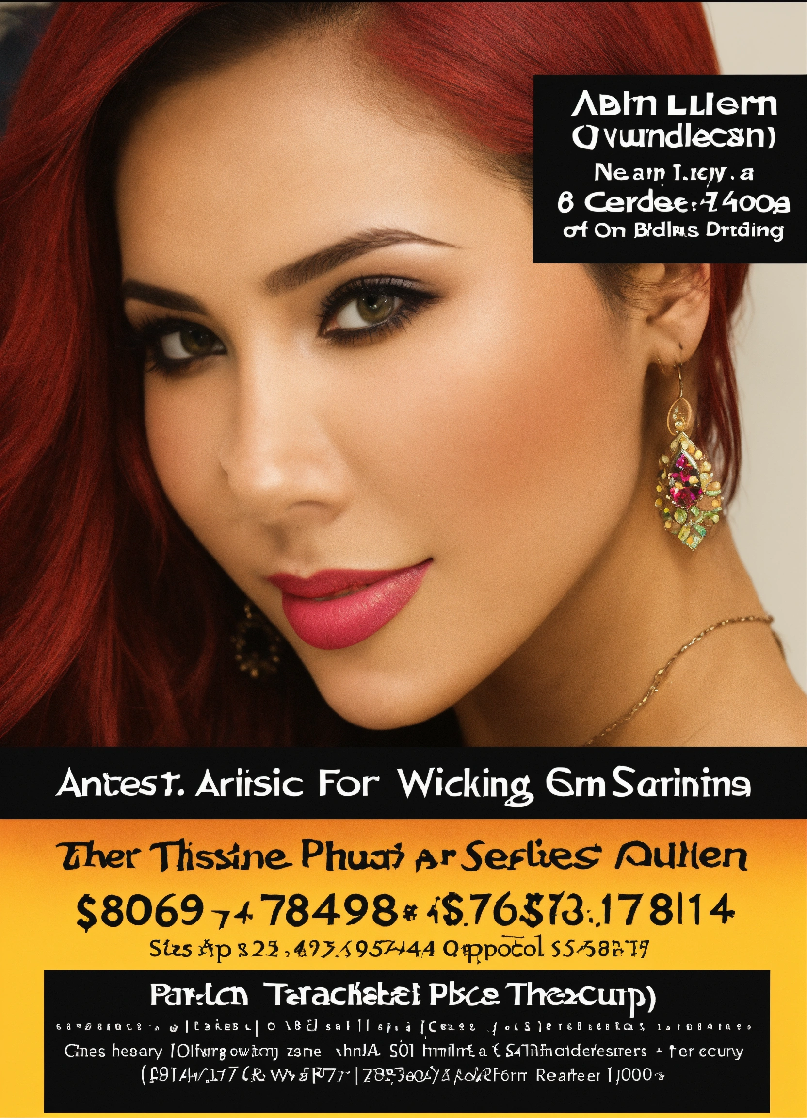 Lexica - Appealing advertisement flyer for an artist looking to get ...