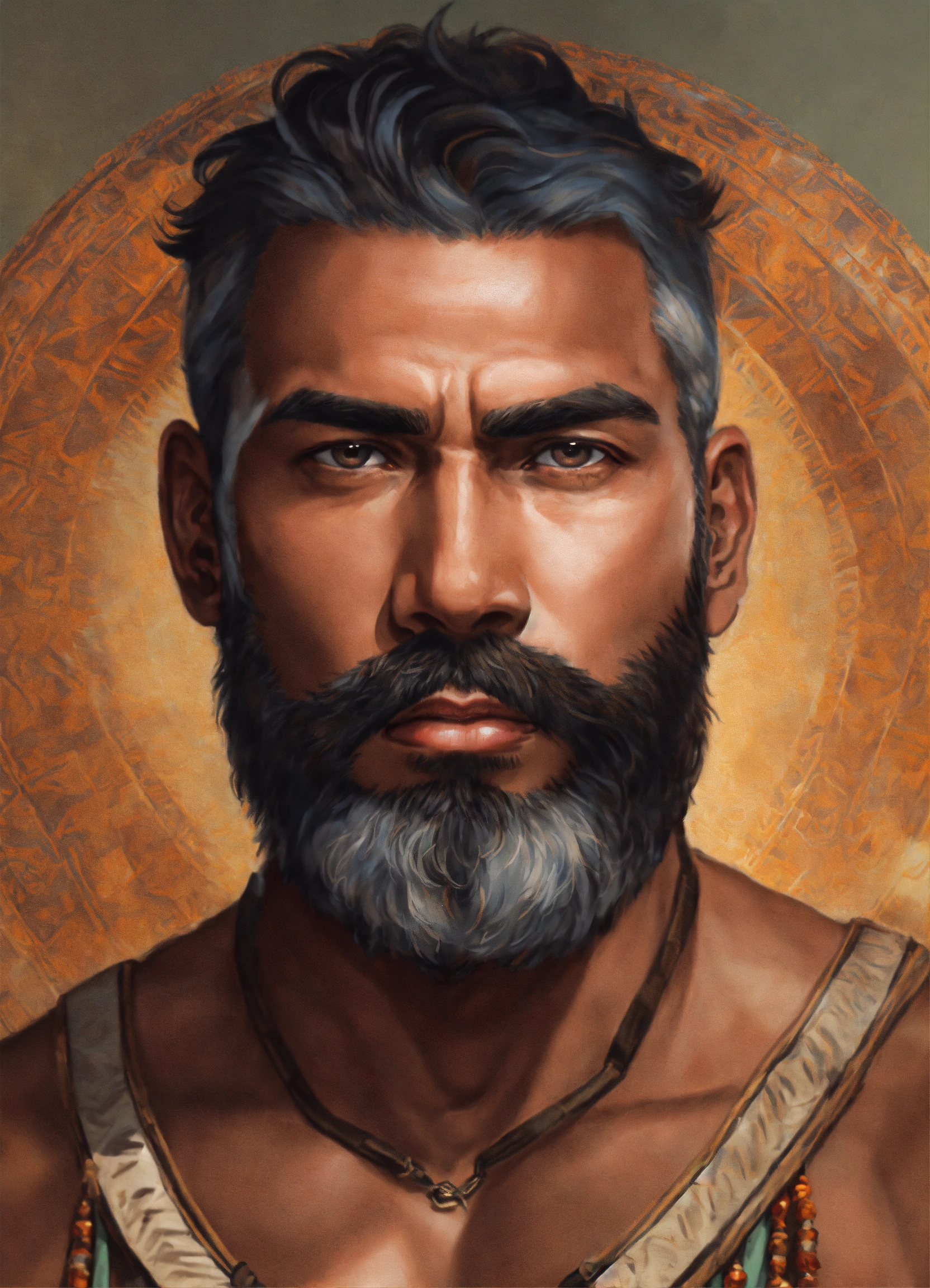 Lexica - A handsome Indigenous middle-aged man, with a tall muscular ...