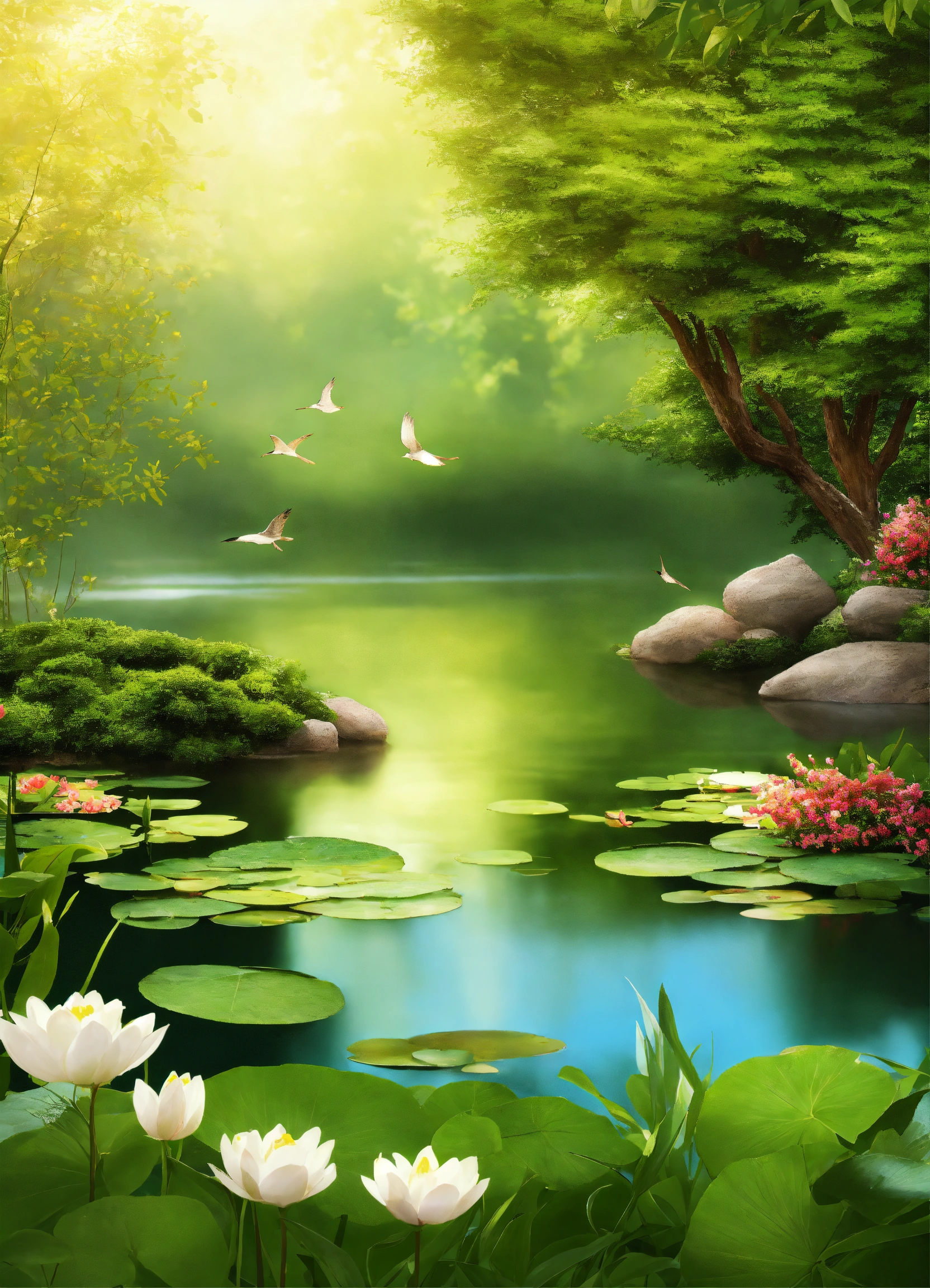 Lexica - Nature Background Use a nature-themed background, like a ...