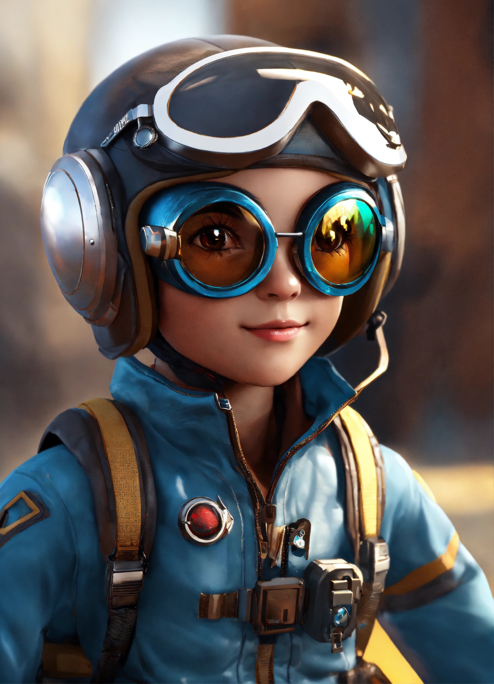 Lexica - A cute spider pilot, wearing aviation googles, unreal engine ...
