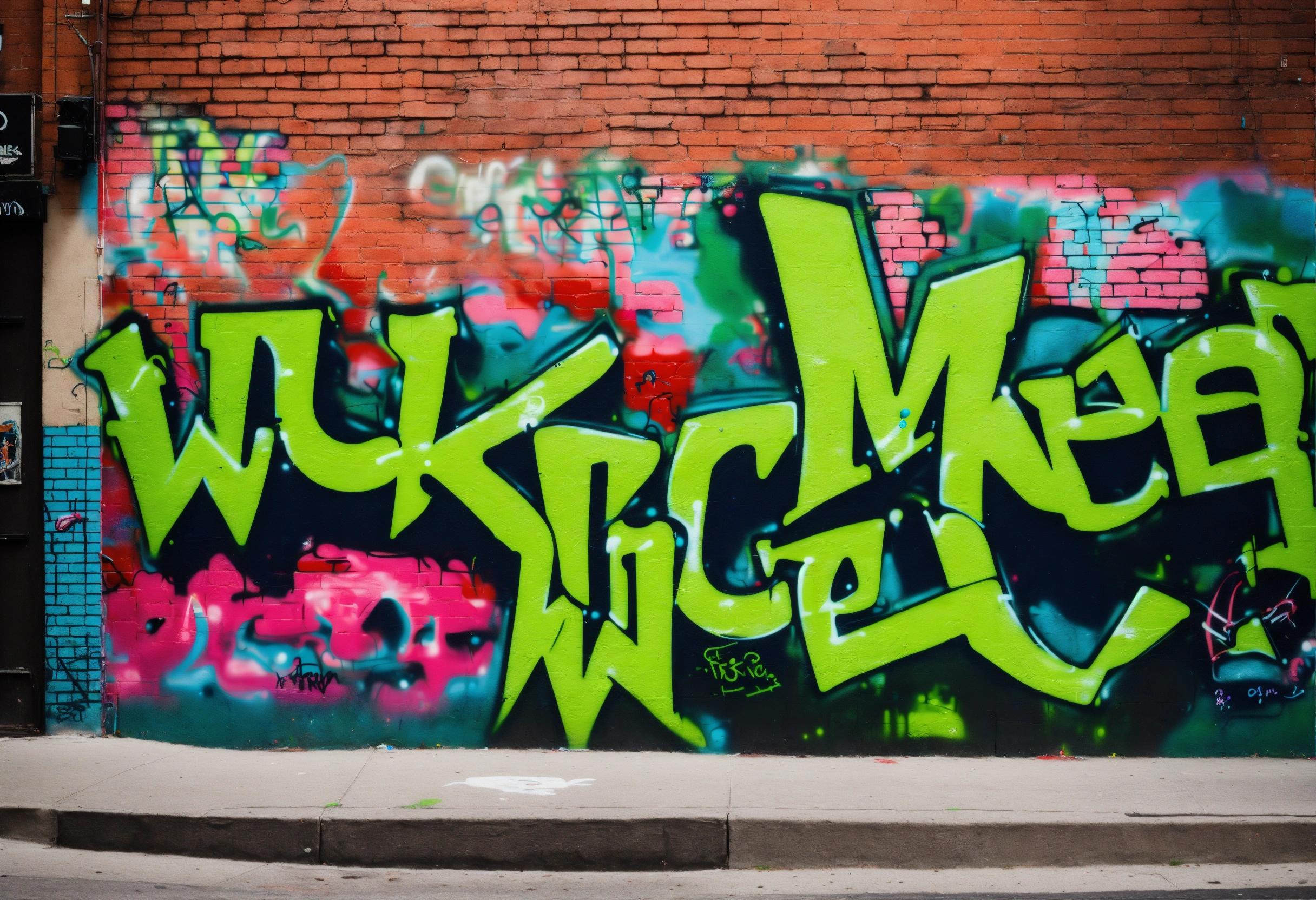 Lexica - A graffiti saying wicked game in green on the wall in streets ...