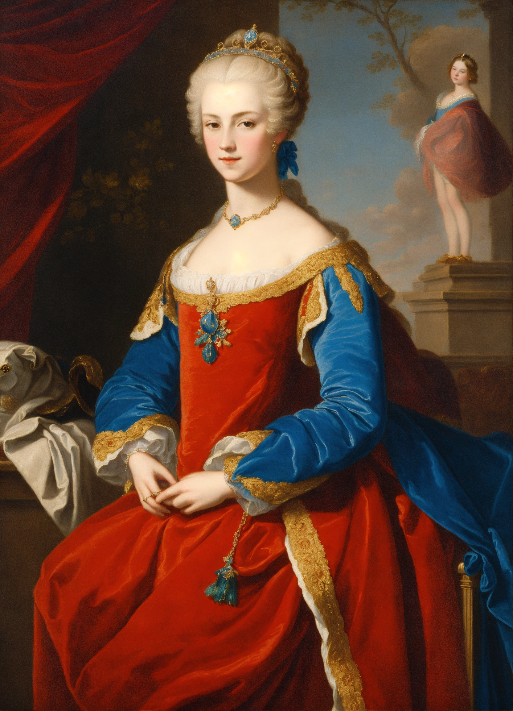 Lexica - An 18th century painting of a young European empress with ...