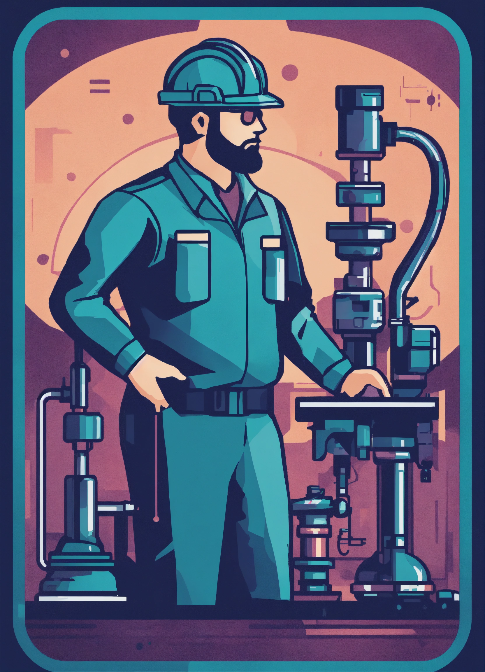 Lexica - A vector icon that represents an engineer supporting each ...
