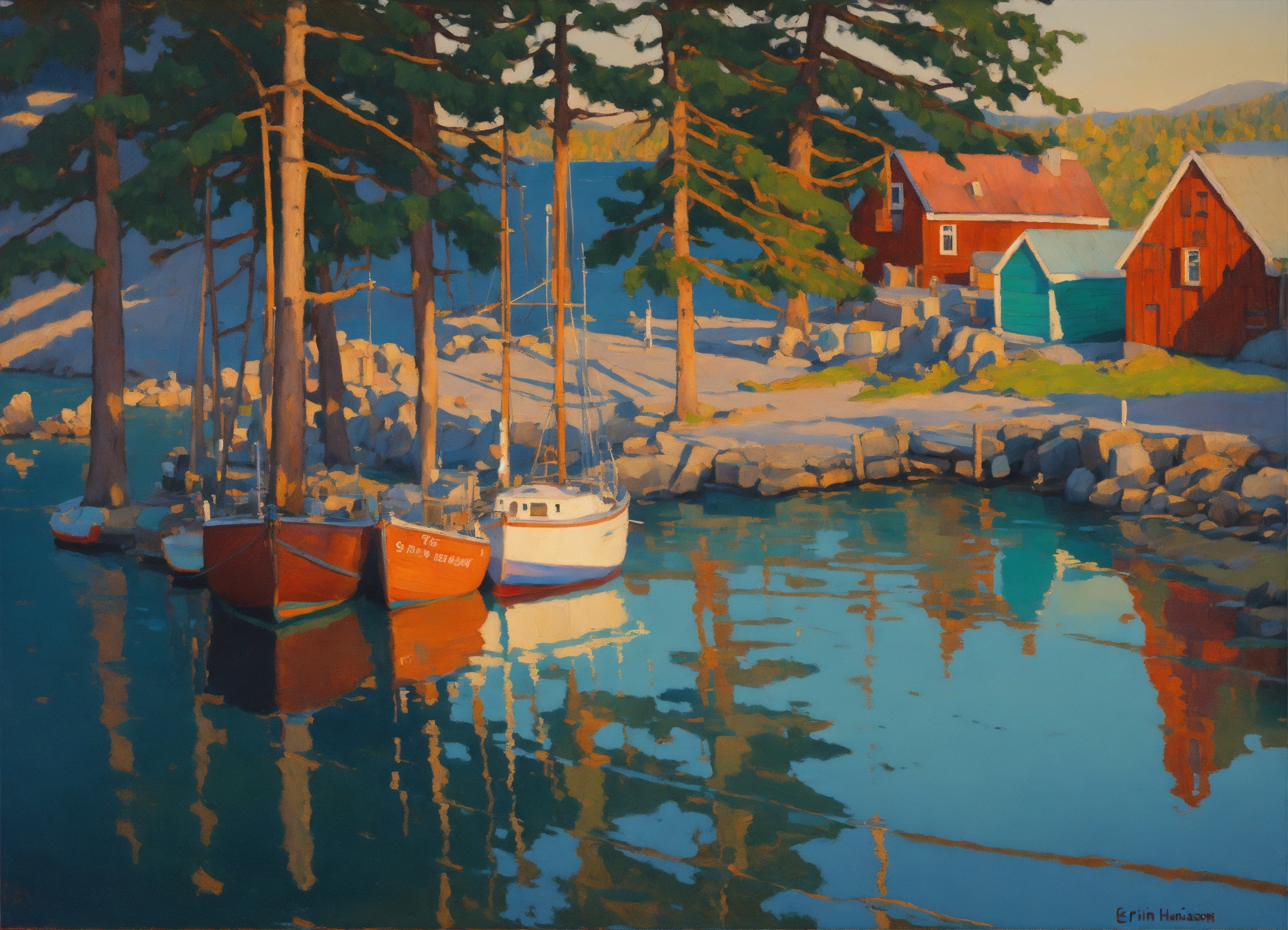 Lexica - Ocean, seashore, gaspé cliff, labrador landscape, rpg style ...