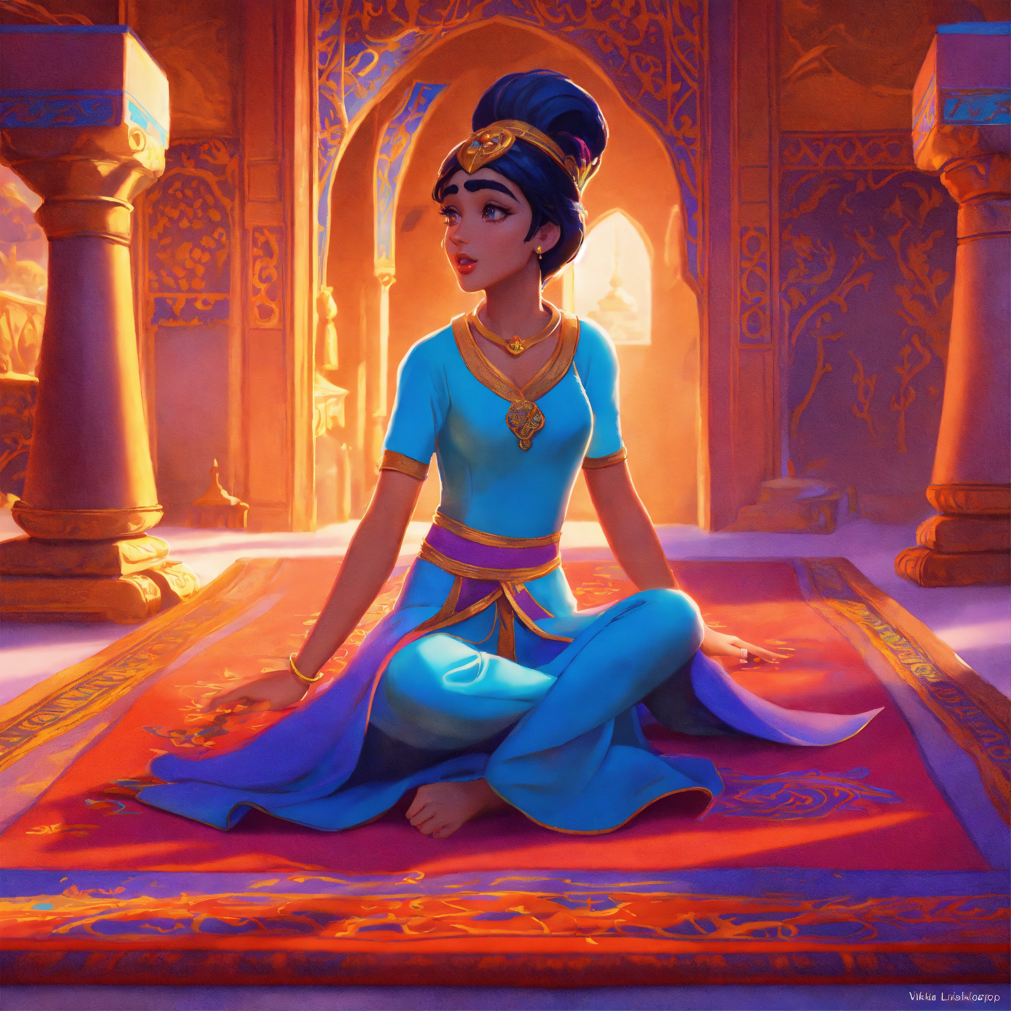 Lexica - Magic Carpet from the movie Aladdin and the magic lamp ...