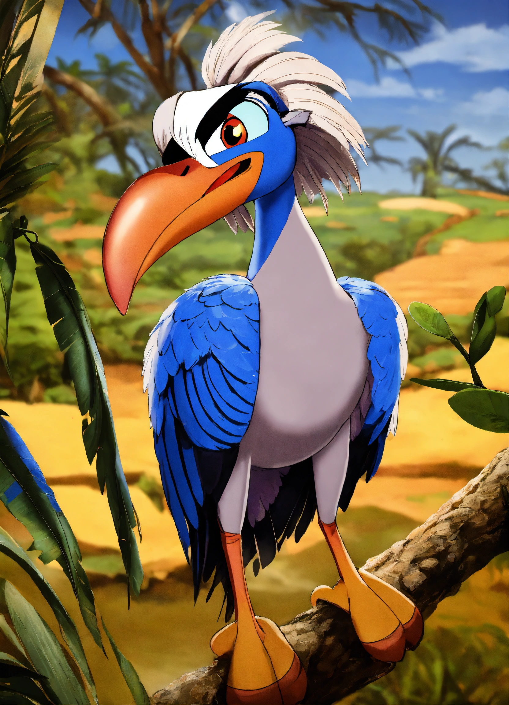 Lexica - Zazu bird from Disney's Lion King cartoon