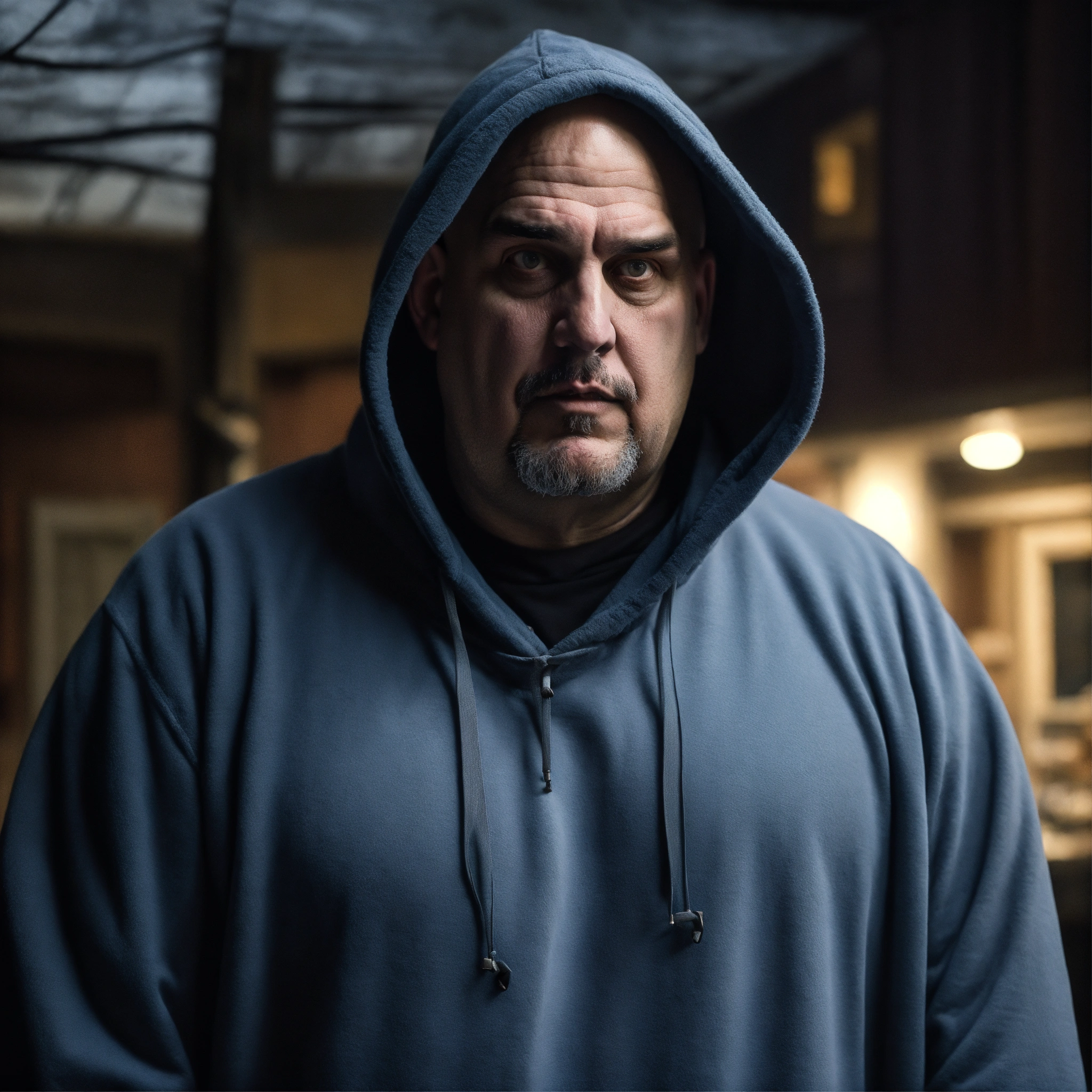 Lexica - UNCLE FESTER JOHN FETTERMAN WEARING A HOODIE OVER HIS HEAD ...