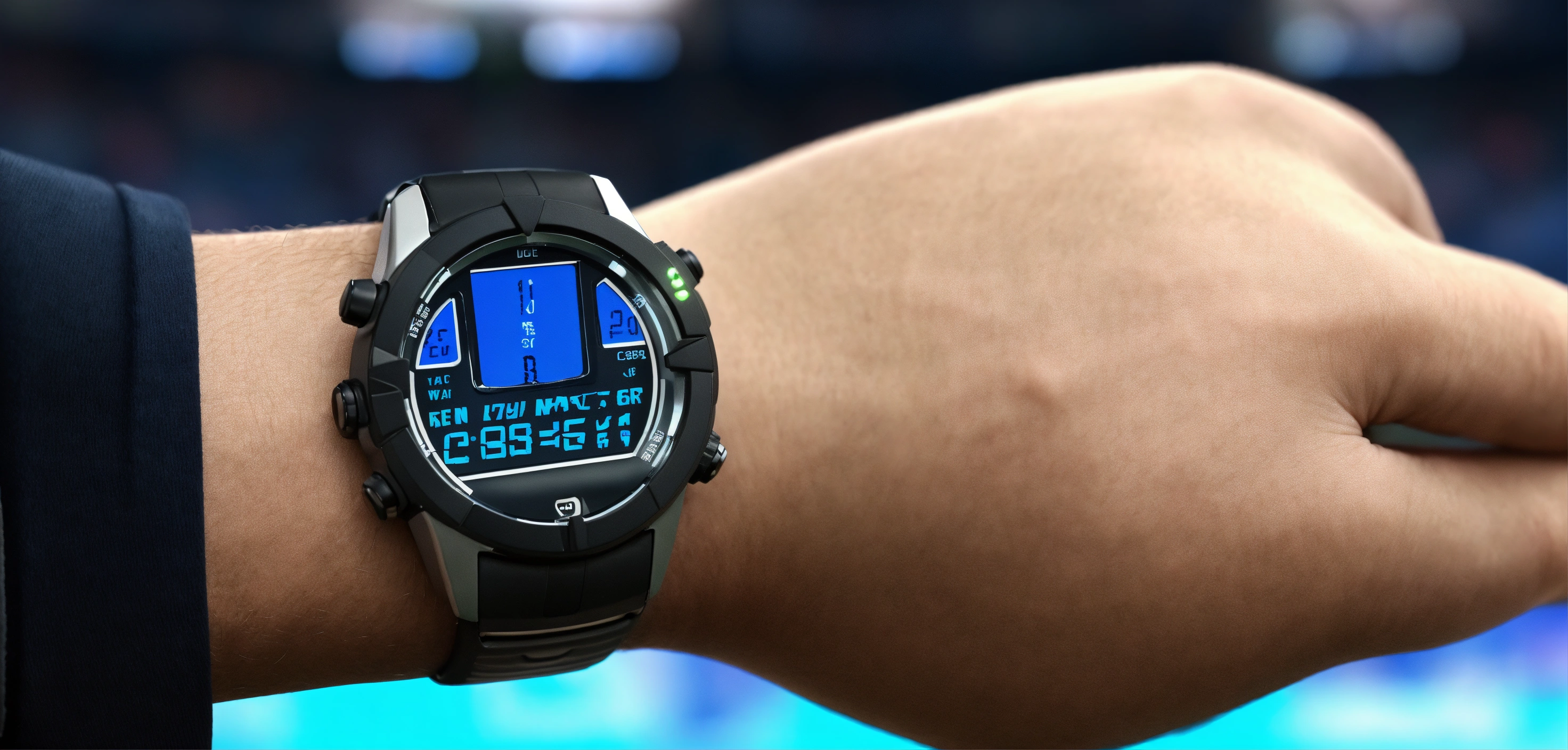 Lexica - Digital watch on the wrist of a football referee during the ...