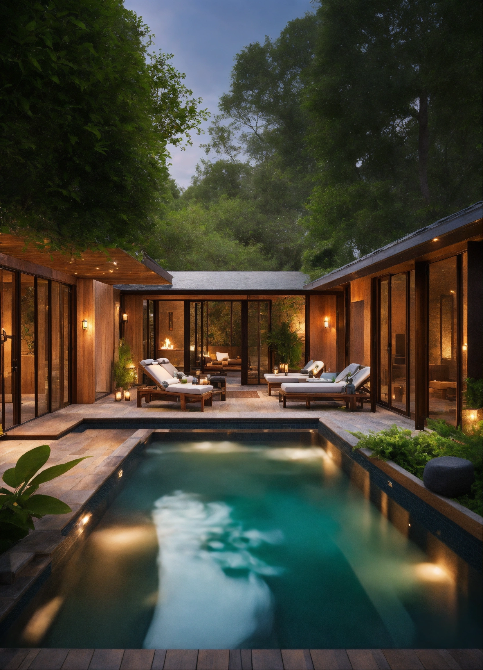 Lexica - Luxury Spa Retreat Description Generate an image of a tranquil ...