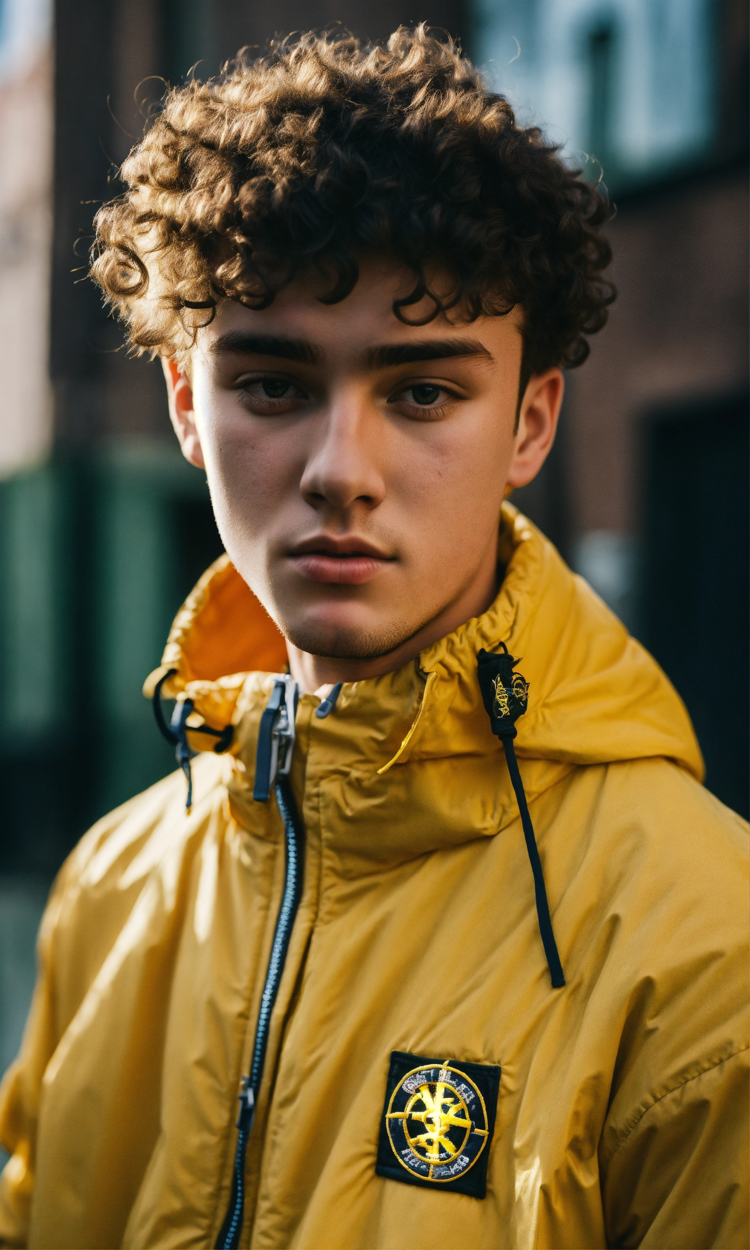 Lexica - 18 year old british chav, he has short curly hair, he is ...