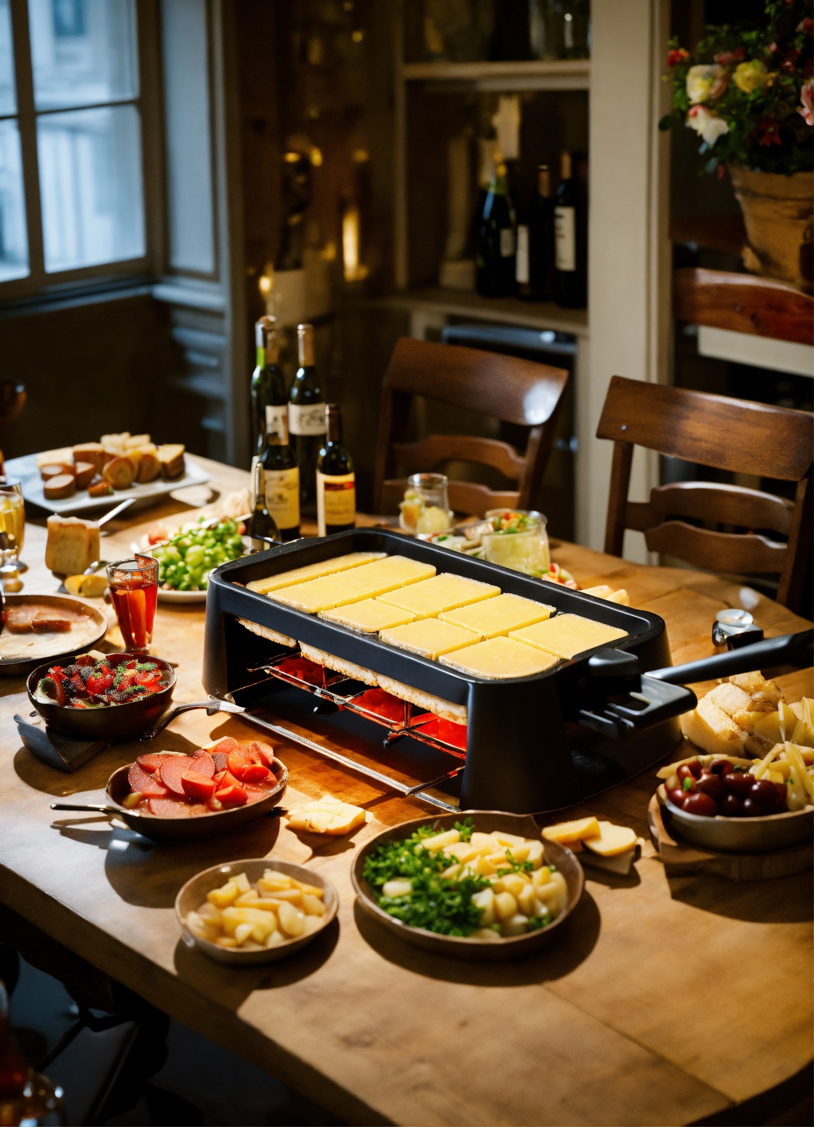 Lexica - Ken a raclette device with friends, French table