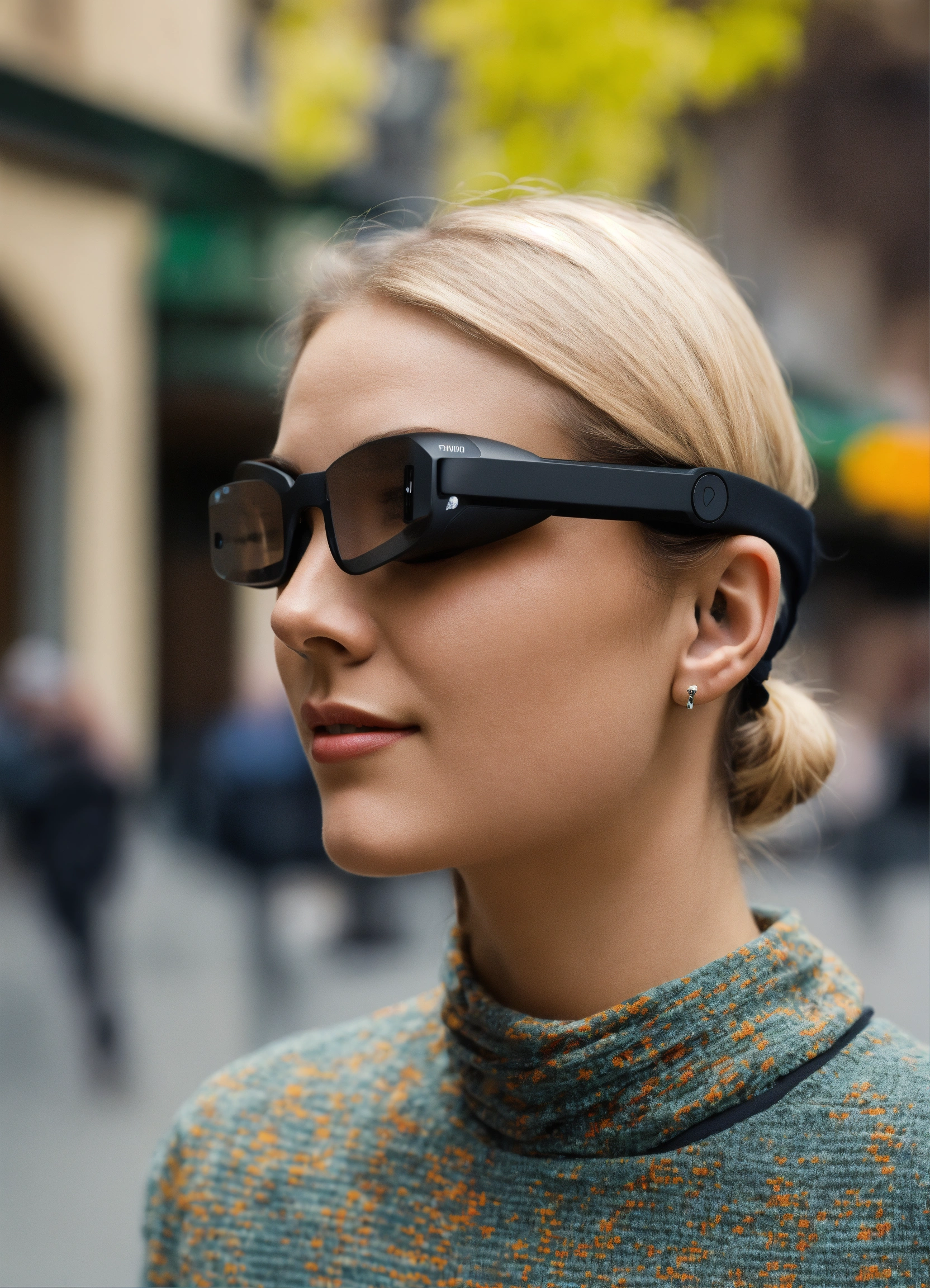 Lexica - Smart elegant small headband on visually impaired person with ...