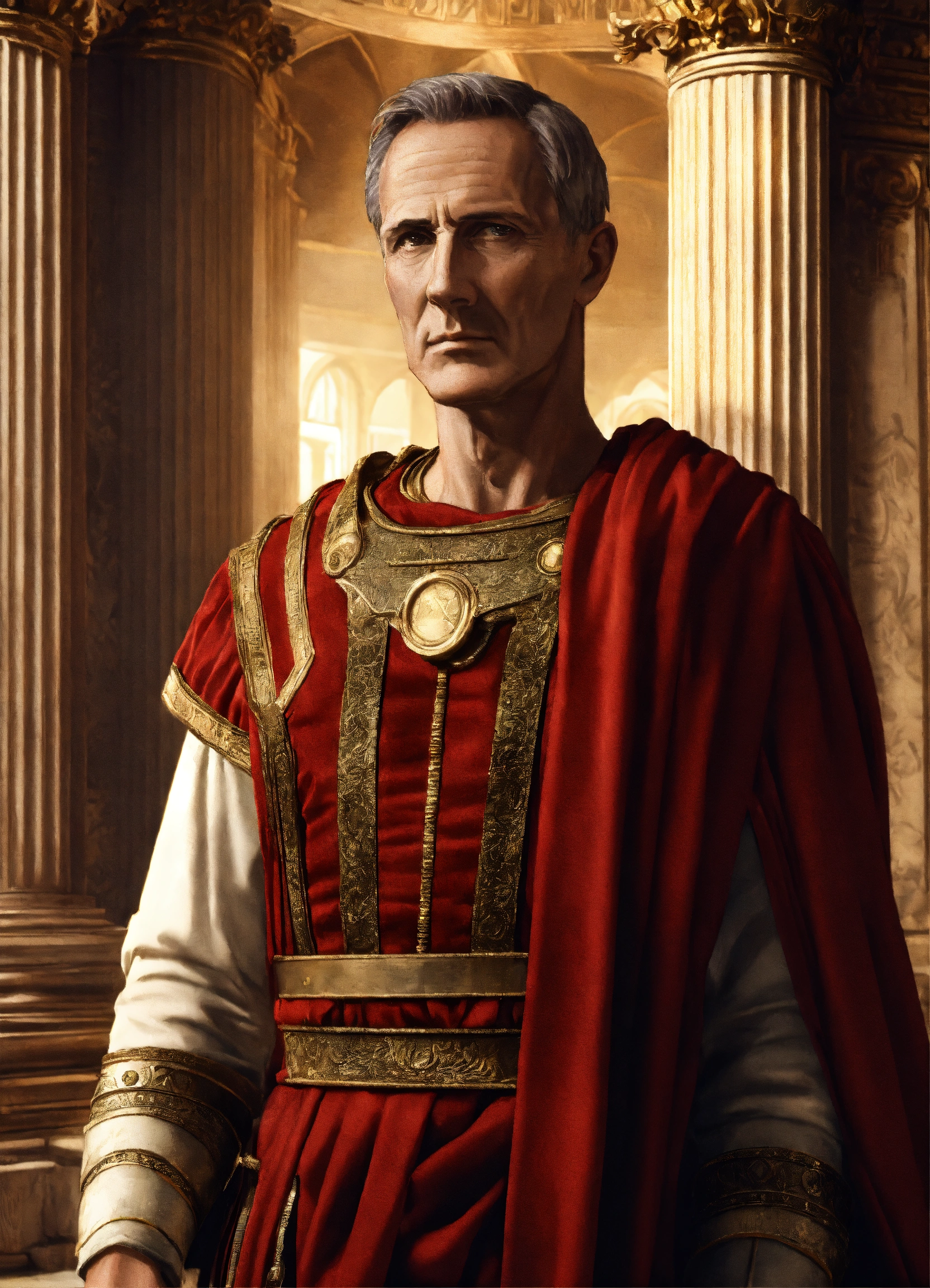 Lexica - Julius Caesar, looking at camera, In a palace, super realistic ...