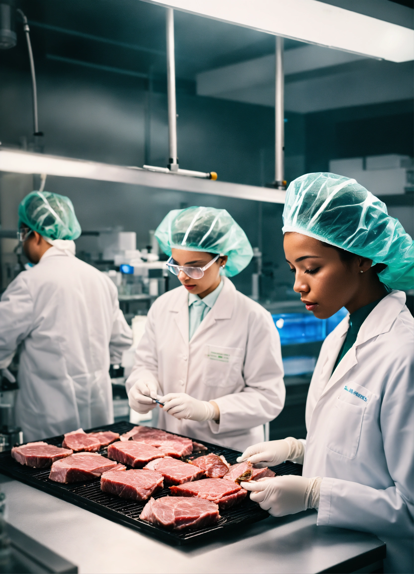 Lexica - Group of diverse scientists wearing lab coats working on a ...